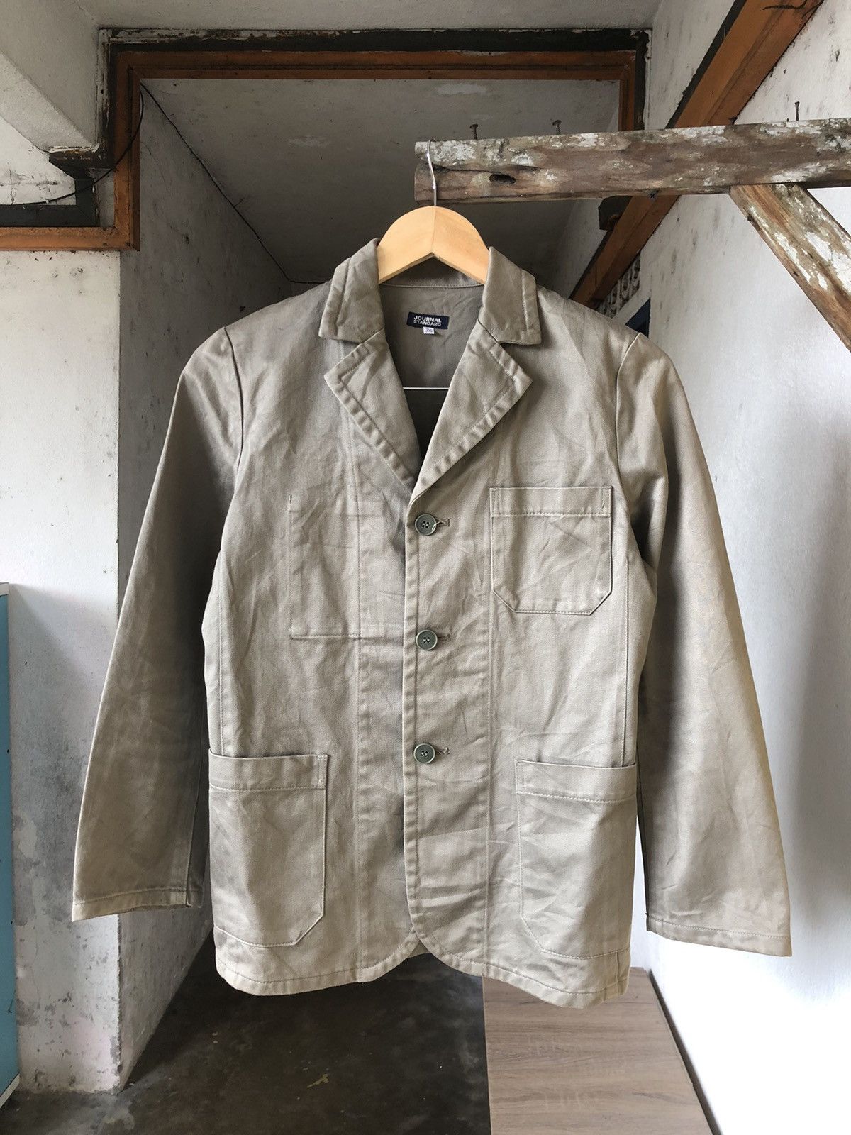 Journal Standard Vintage Journal Standard Military Style Jacket Green ...