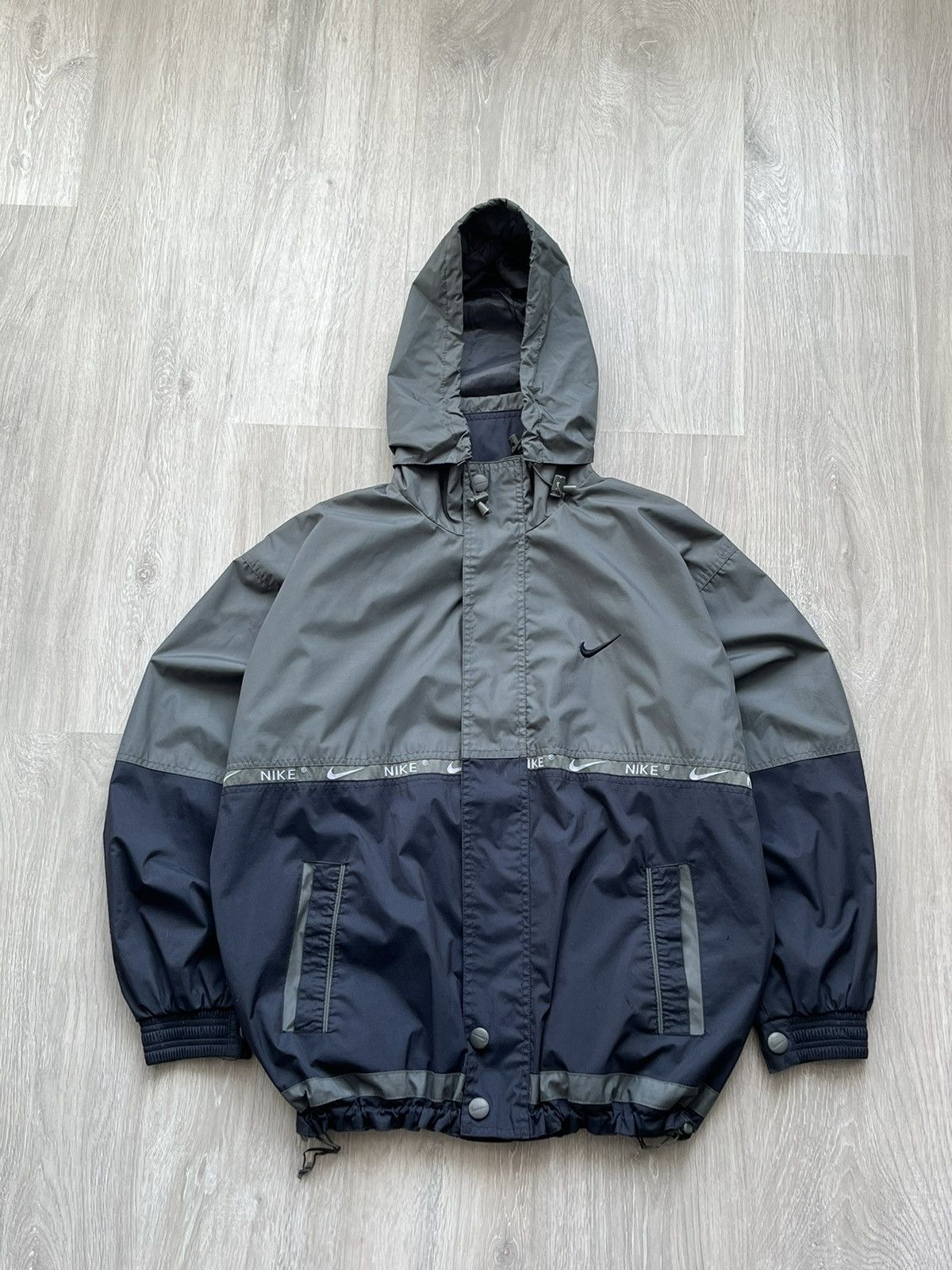 Nike Nike Vintage Gorpcore Big Nike Logo Reversible Jacket Rare | Grailed