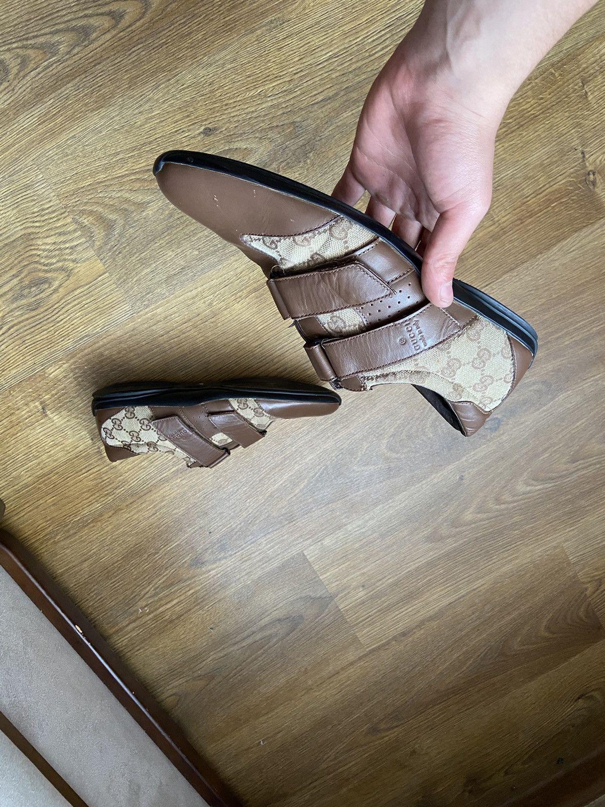 Gucci Gucci Monogram Velcro Shoes by Tom Ford | Grailed