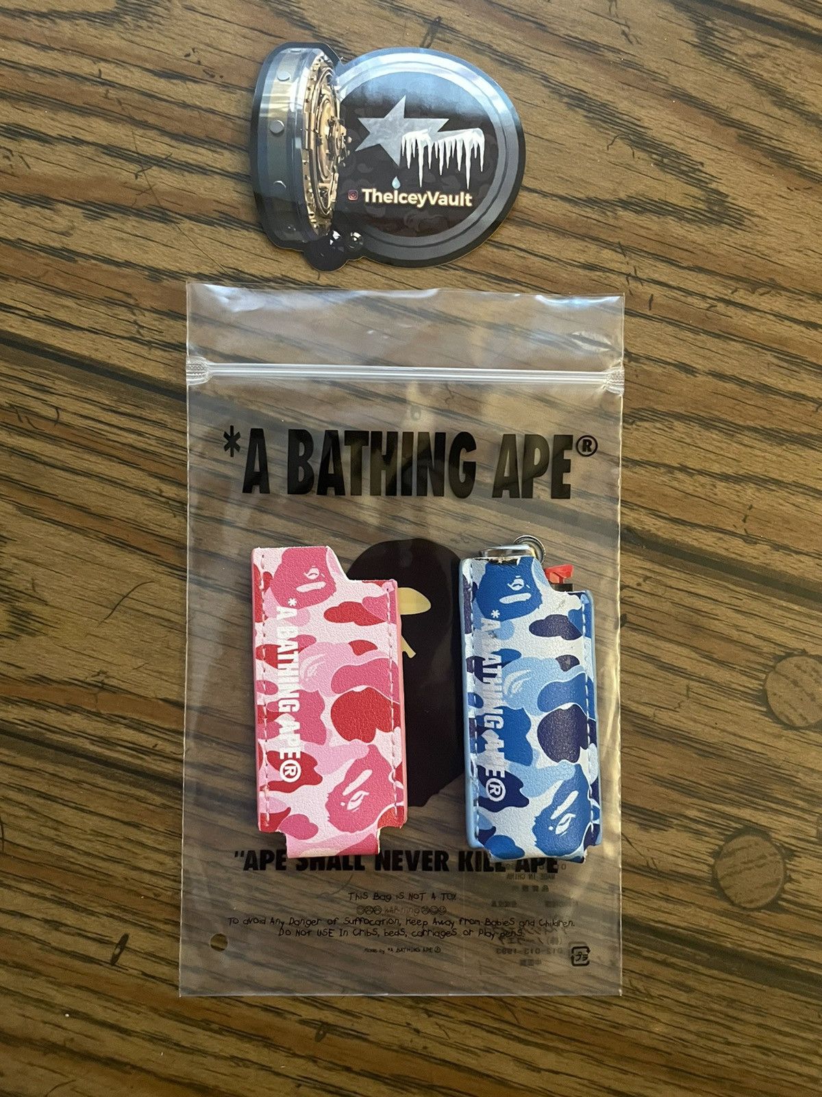 Bape Bape ABC Pink Camo Lighter Case | Grailed