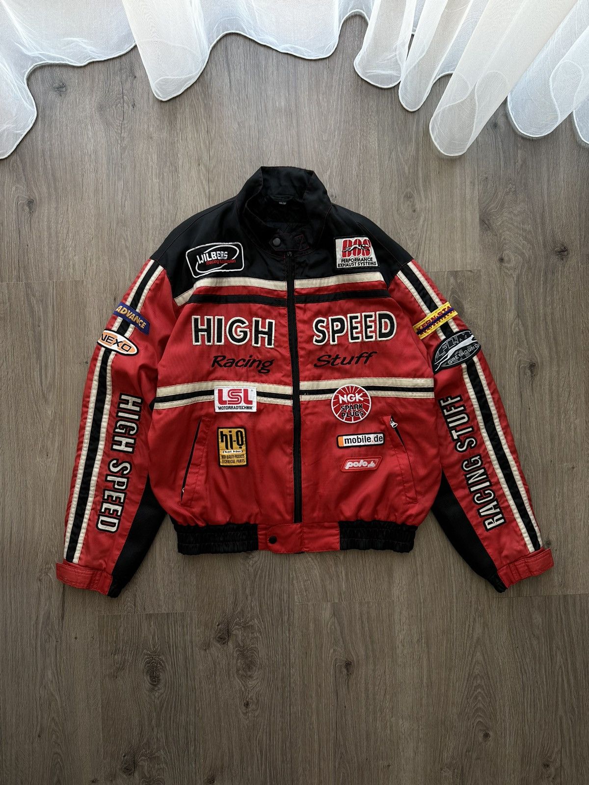 Vintage Vintage Racing Jacket High Speed Stuff Red | Grailed