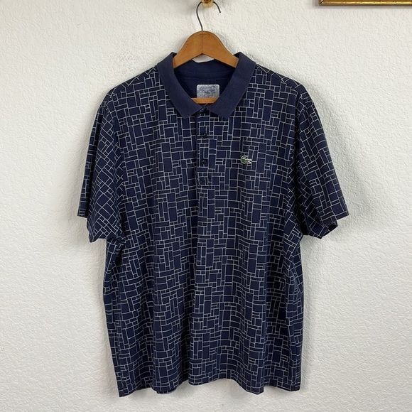 Lacoste LACOSTE Patch Logo Geometric Polo | Grailed