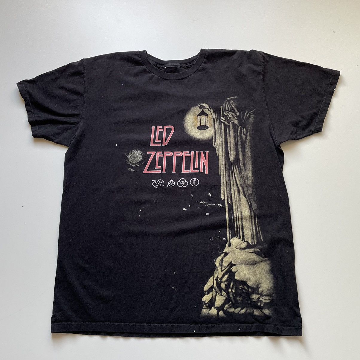Vintage Vintage 2000s Led Zeppelin Graphic Band T Shirt Faded Large ...