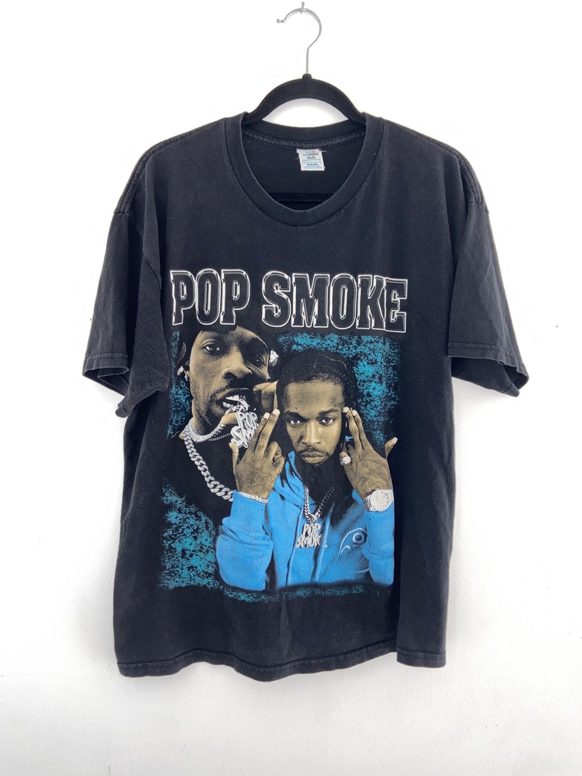 Designer × Rap Tees × Streetwear Pop Smoke Merch Tee L Rare Find UNI ...