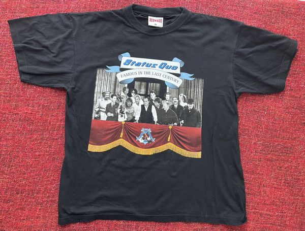 Vintage Status Quo vintage tour t-shirt 2000 official Y2K | Grailed