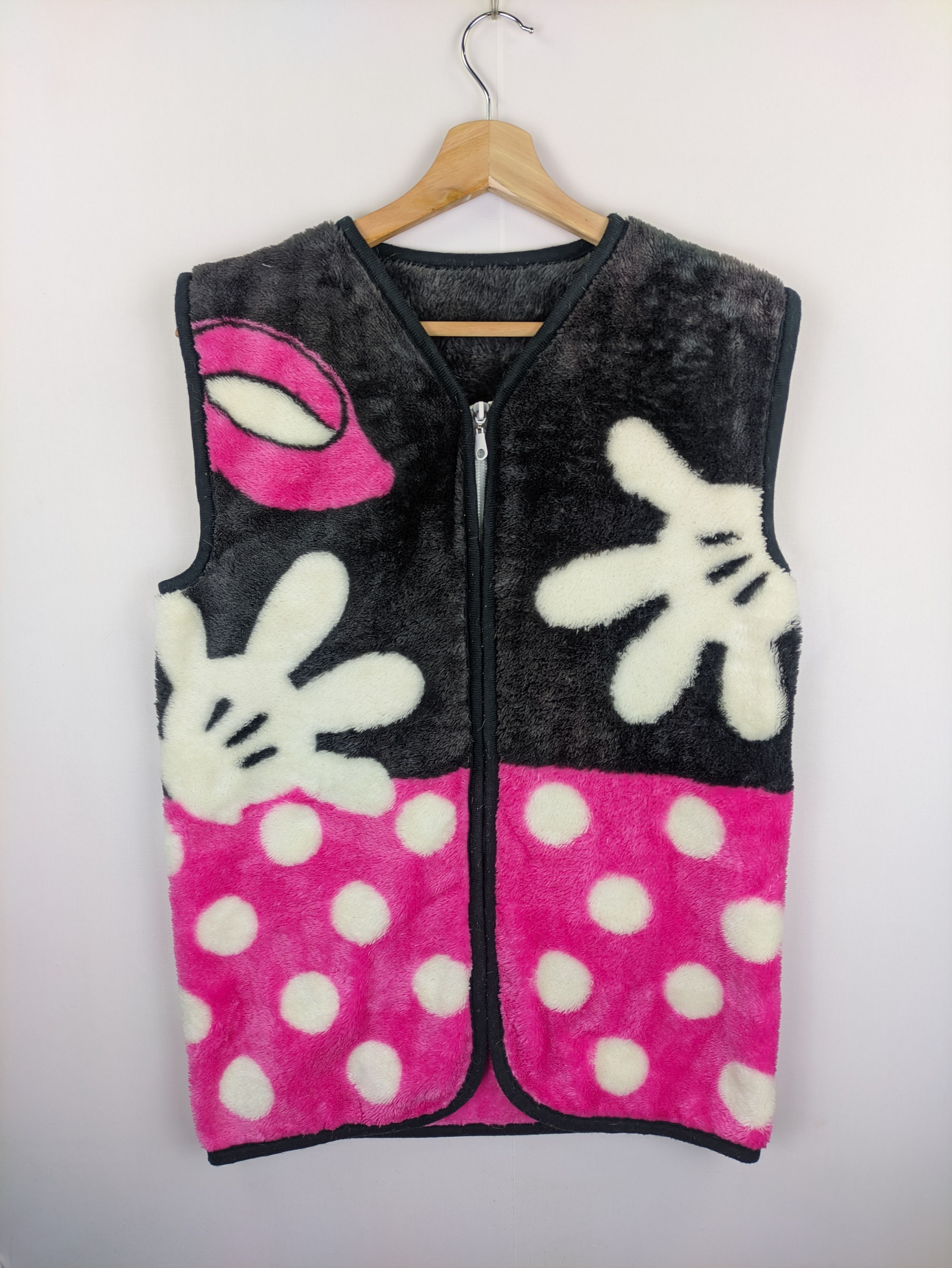 Cartoon Network × Disney Steal🔥Fleece Vest Disney Minnie Mouse Full ...