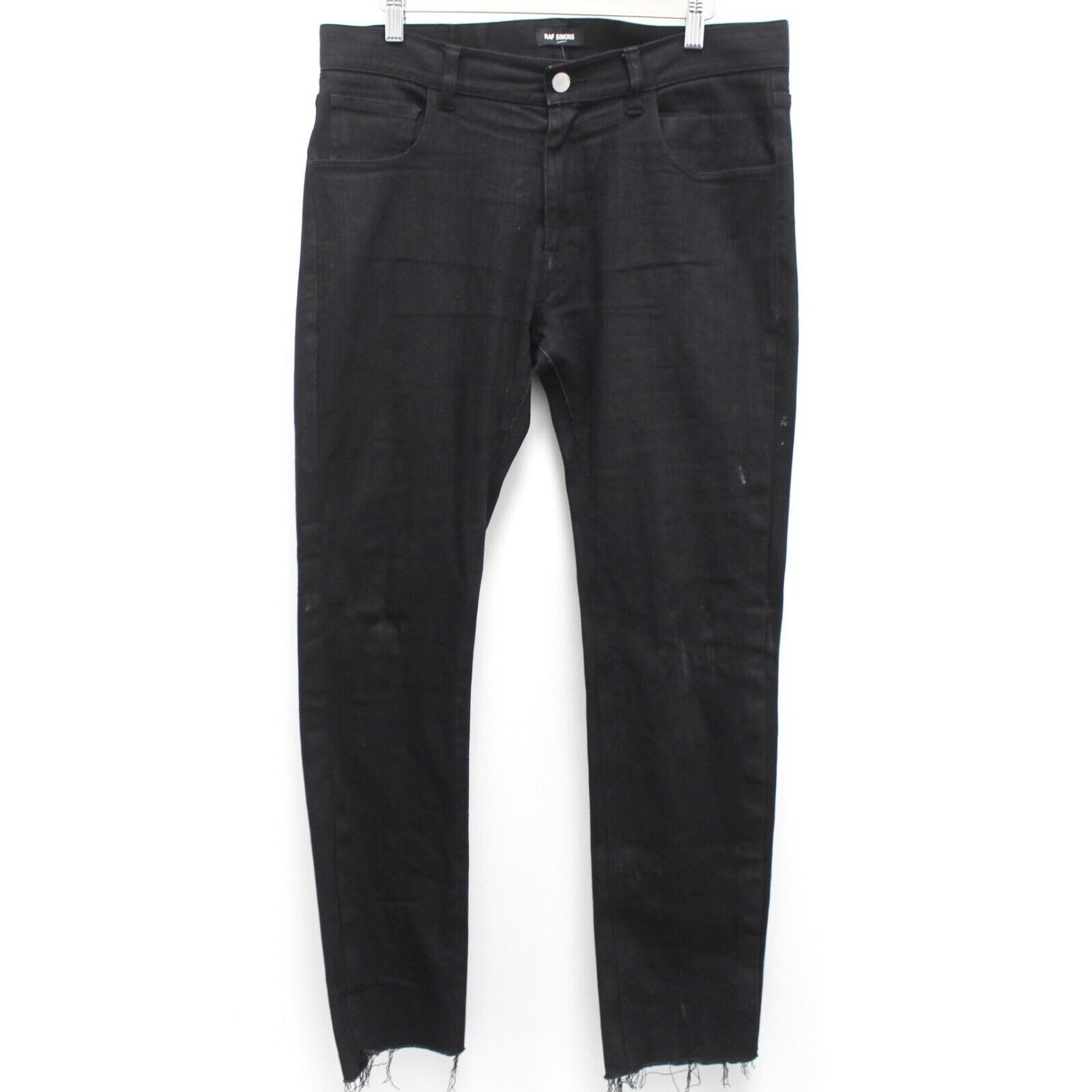 Raf Simons Raf Simons Men Denim Jeans Size 32 Black Skinny Legs Low Ris | Grailed