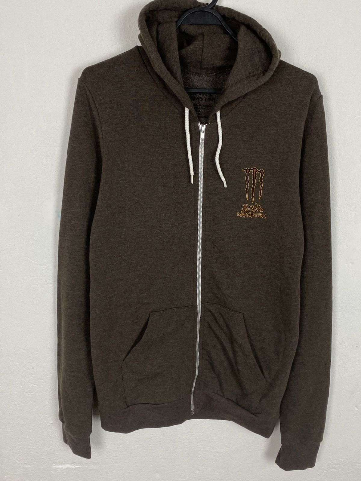 Streetwear Java Monster Energy Drink Zipped Hoodie In Brown | Grailed
