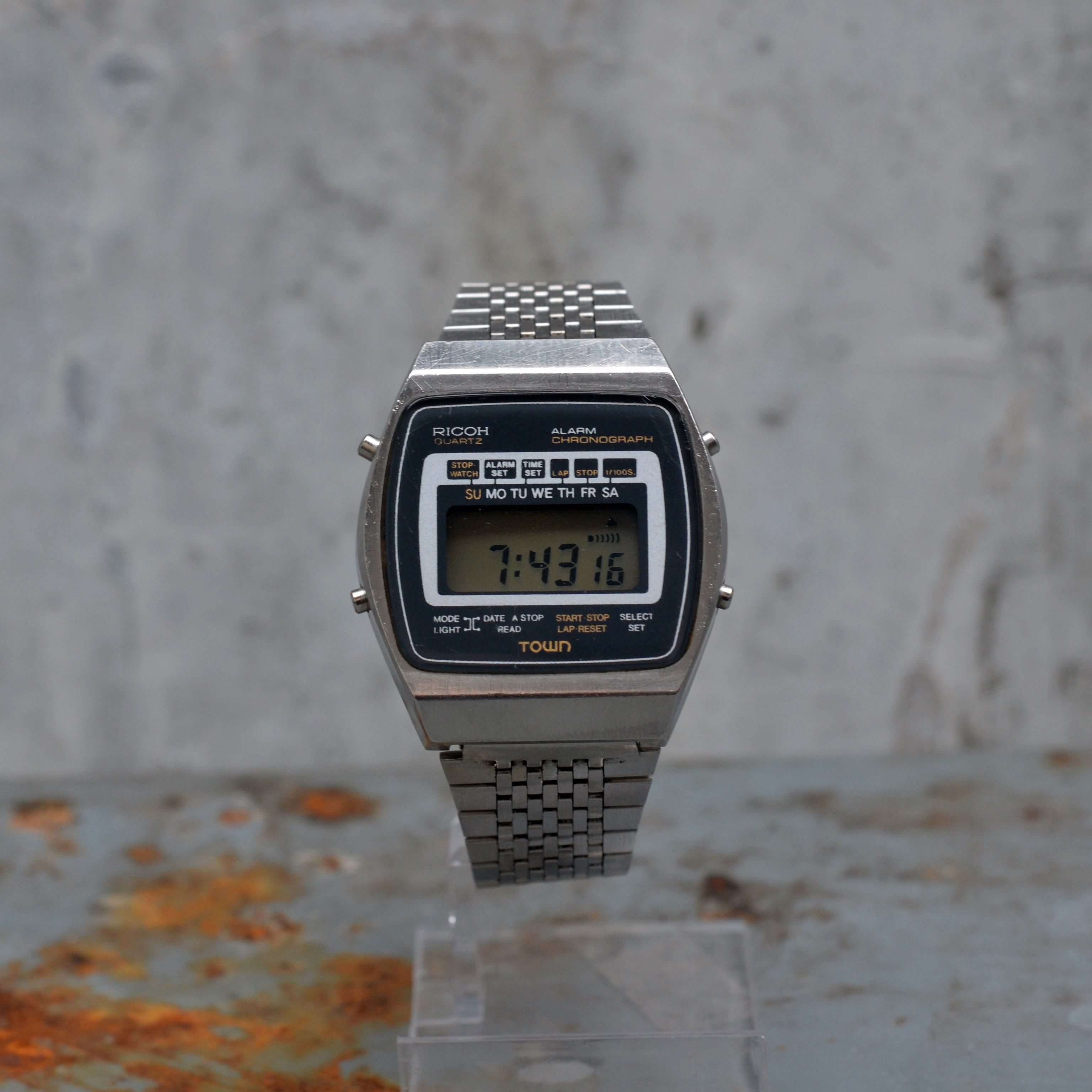 Japanese Brand × Vintage Rare 80s Ricoh Town Digital Watches | Grailed