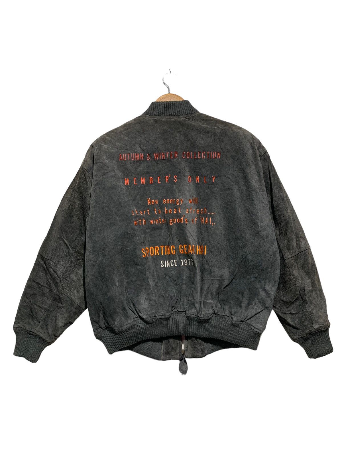 Hai Sporting Gear 🔥RARE VTG HSG ISSEY MIYAKE A/W 77 BOMBER LEATHER ...