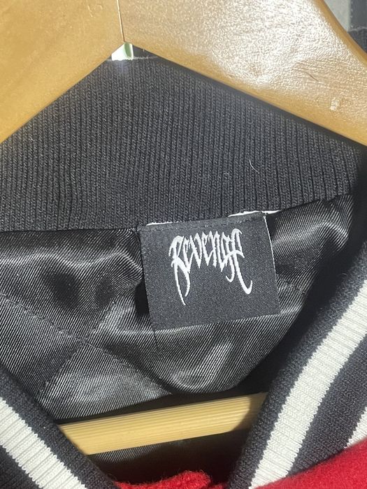 Revenge Revenge Red Varsity Jacket | Grailed