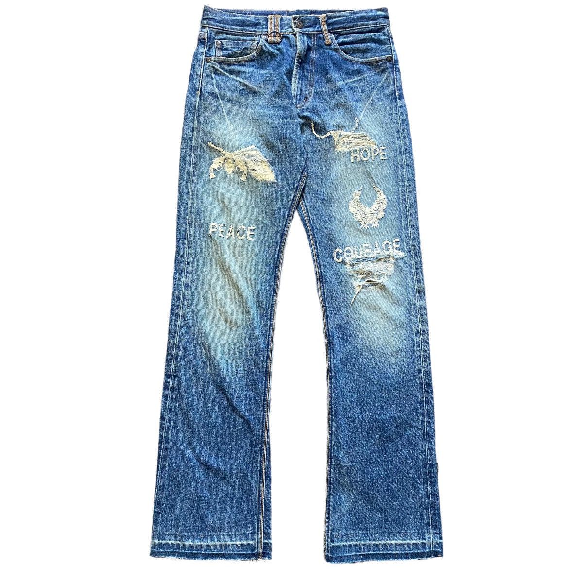 Roar Bobson X Roarguns Denim Selvedge Flare Jeans | Grailed