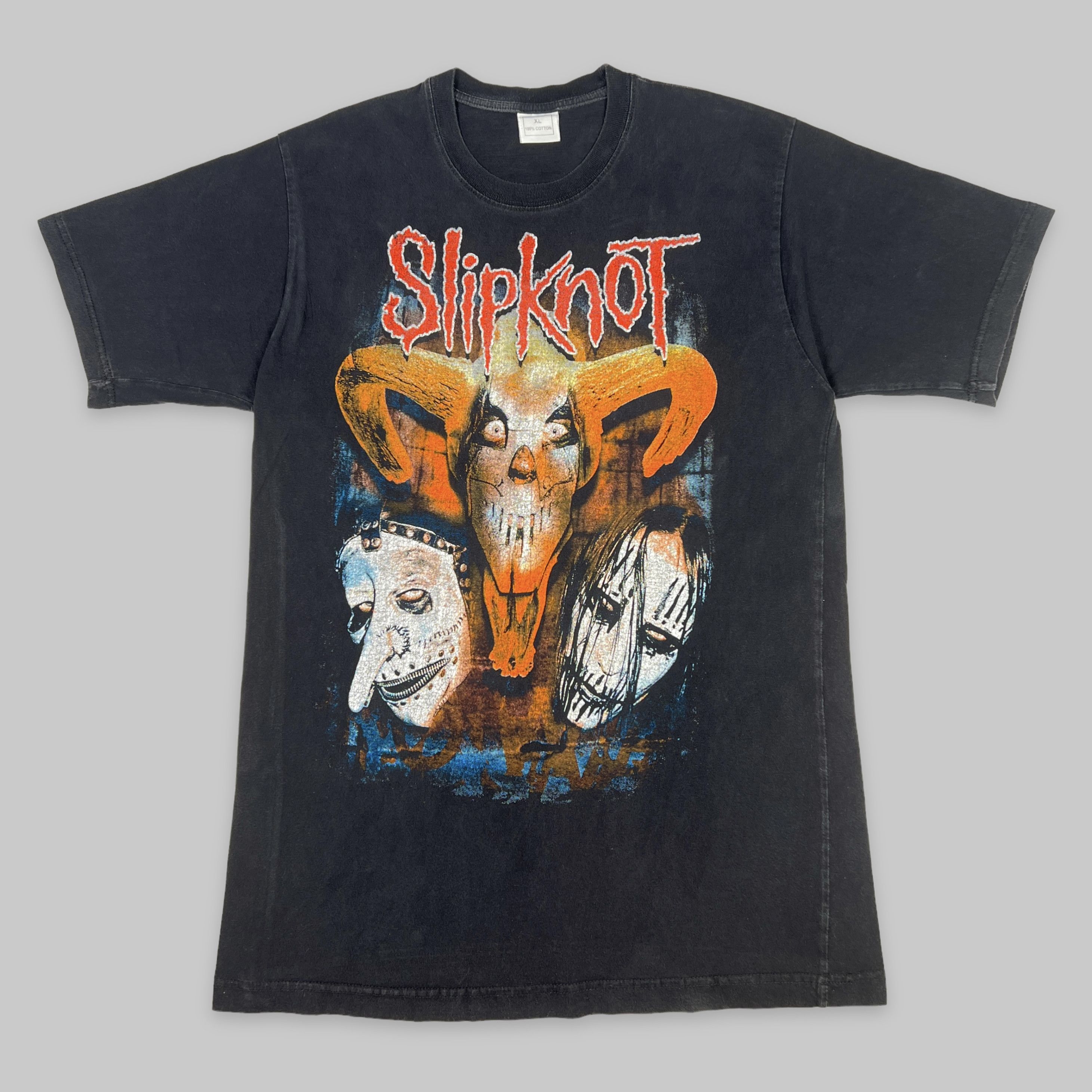 Band Tees × Slipknot × Vintage Vintage 90s Slipknot Rare Bootleg Euro ...