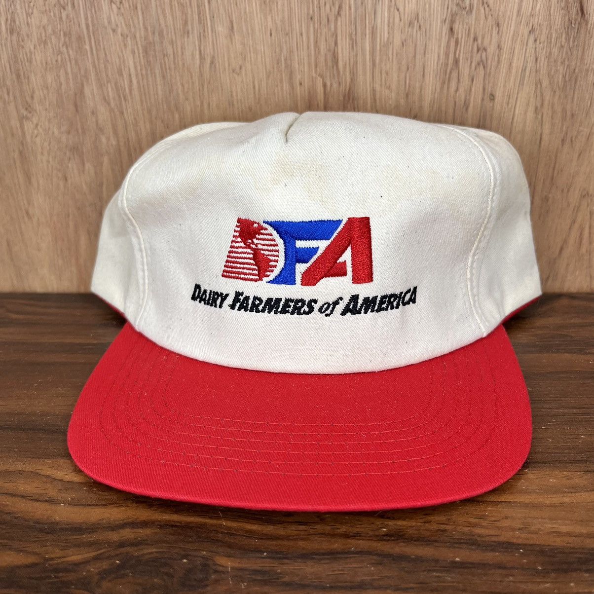 Vintage 80s Dairy Farmers of America DFA K Products Snapback Hat USA | Grailed