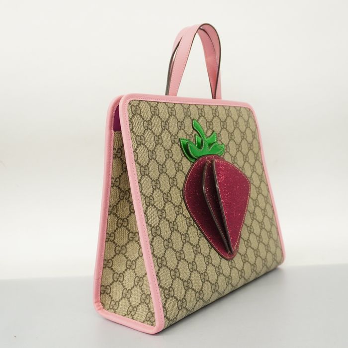 Gucci Auth Gucci Childrens 3D Strawberry GG Supreme Handbag,Tote Bag ...