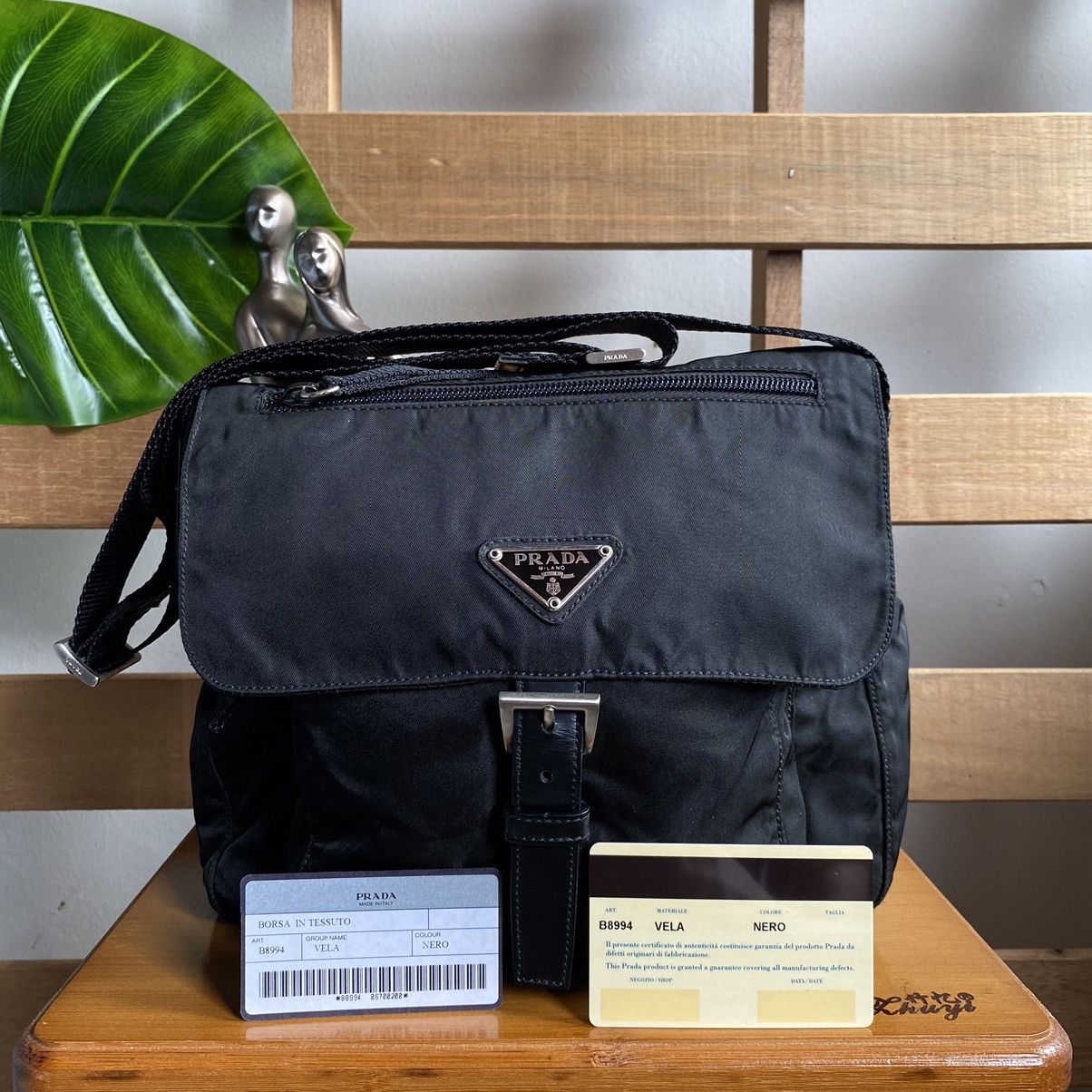 Prada Prada Tessuto Vela Nero Sling Bag | Grailed
