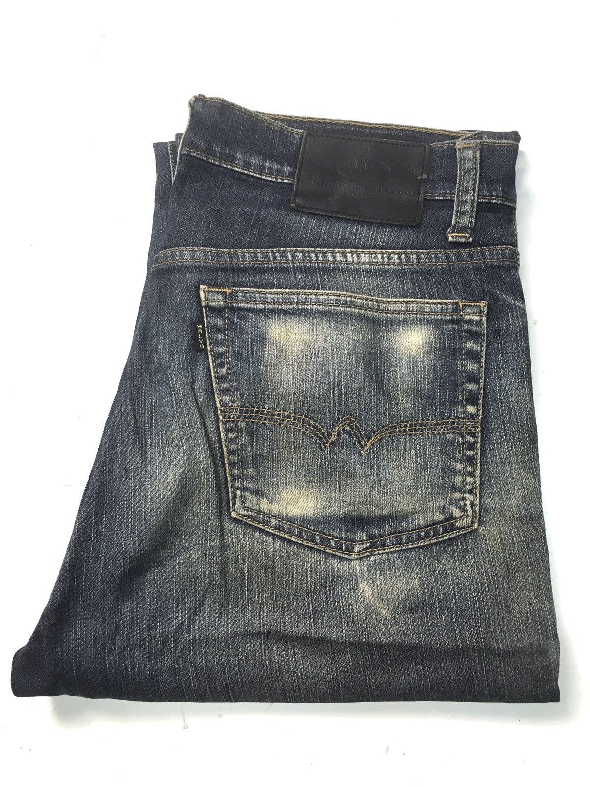 Big John × Vintage vintage Wolvo, produced by big John distressed denim ...