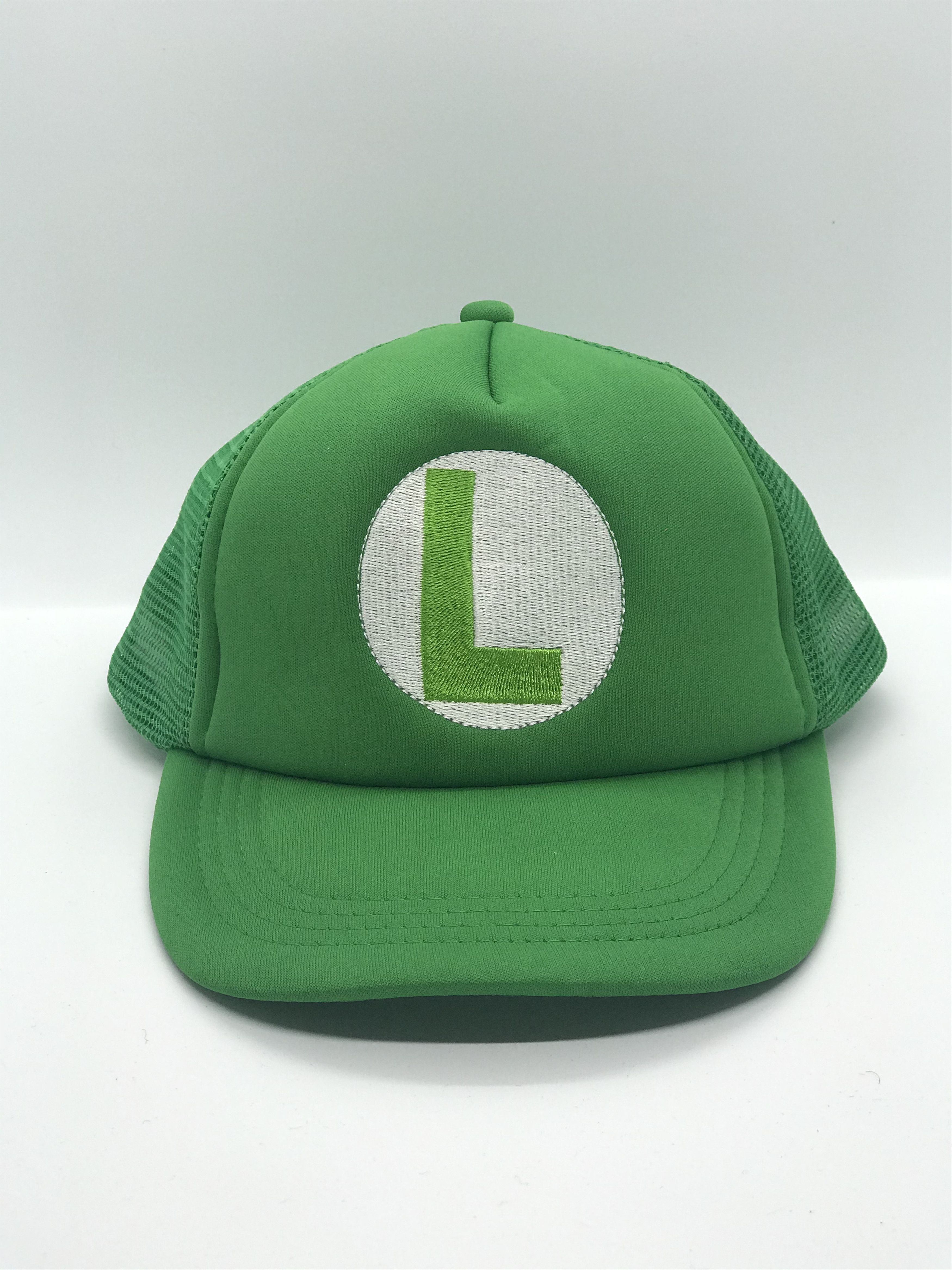 Vintage Vintage LUIGI Super Mario Bros Trucker Cap | Grailed