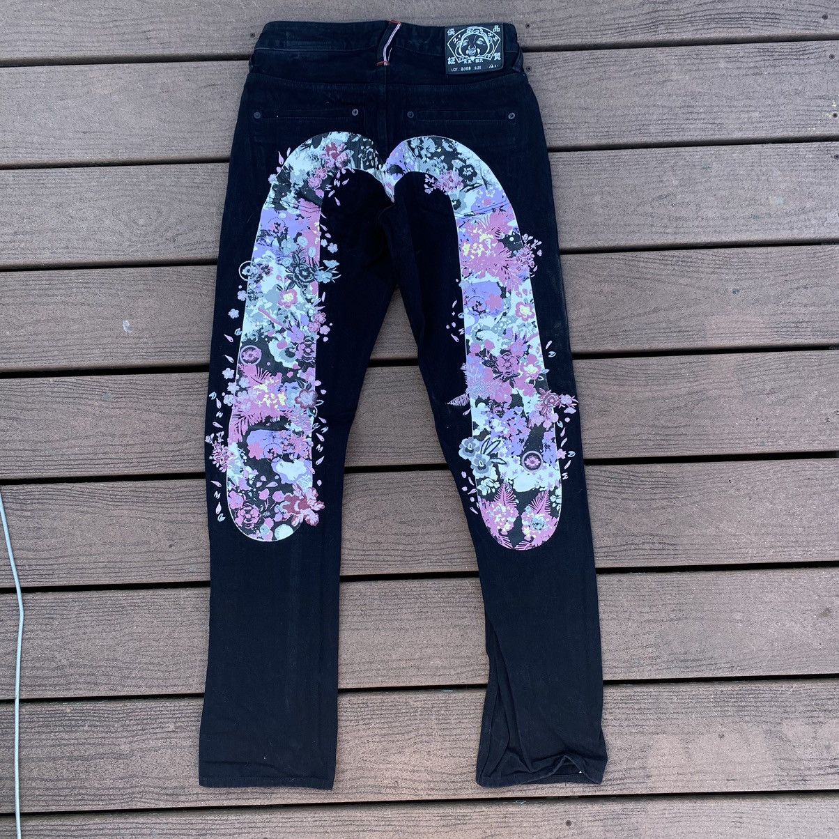 Evisu Evisu Flower Big Daicock Selvedge Denim | Grailed