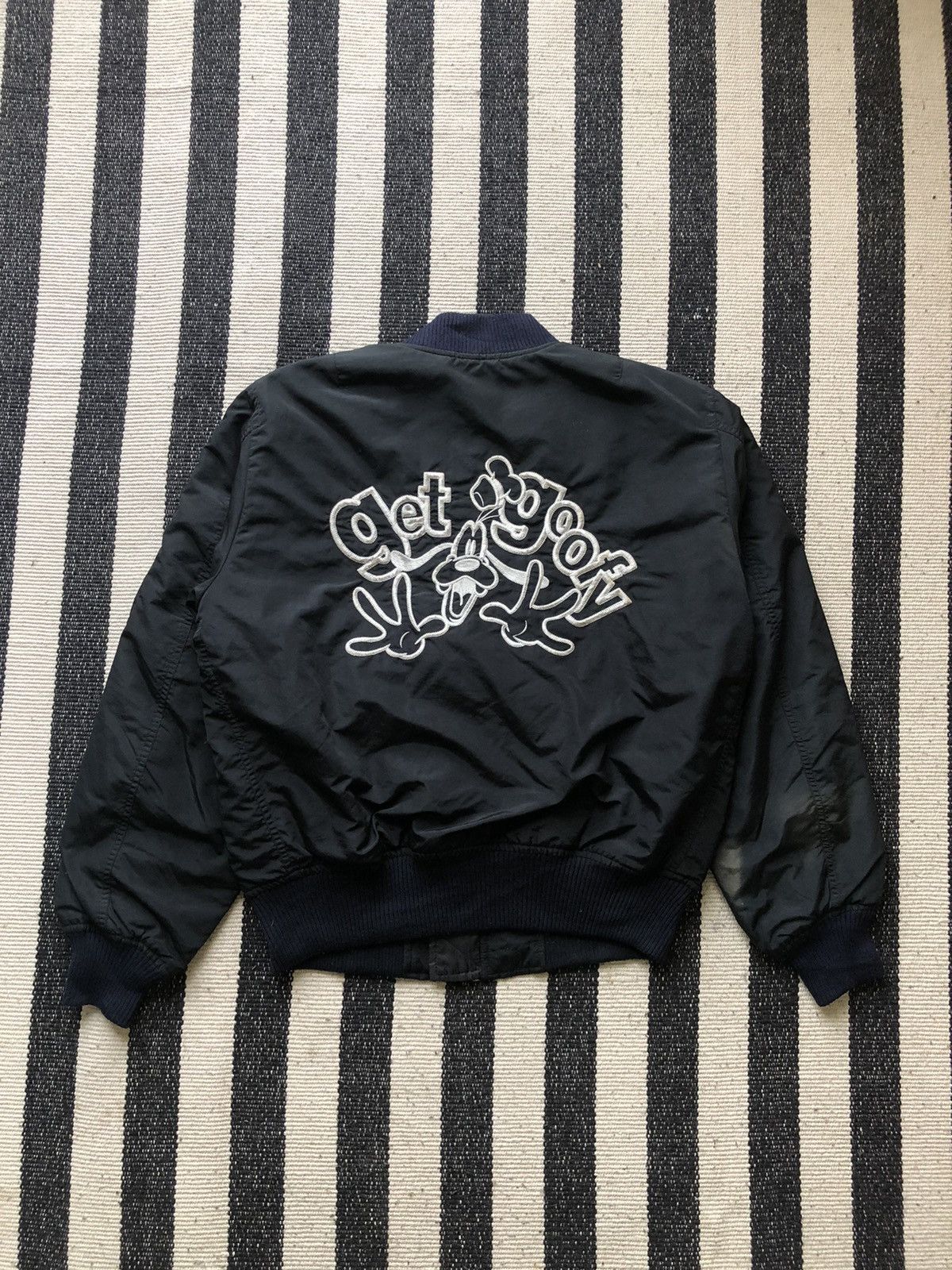 Disney × Vintage 1990s Disney Goofy MA-1 Bomber Jacket | Grailed