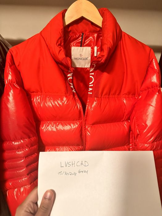 Moncler Moncler Red Puffer Jacket /Bomber | Grailed