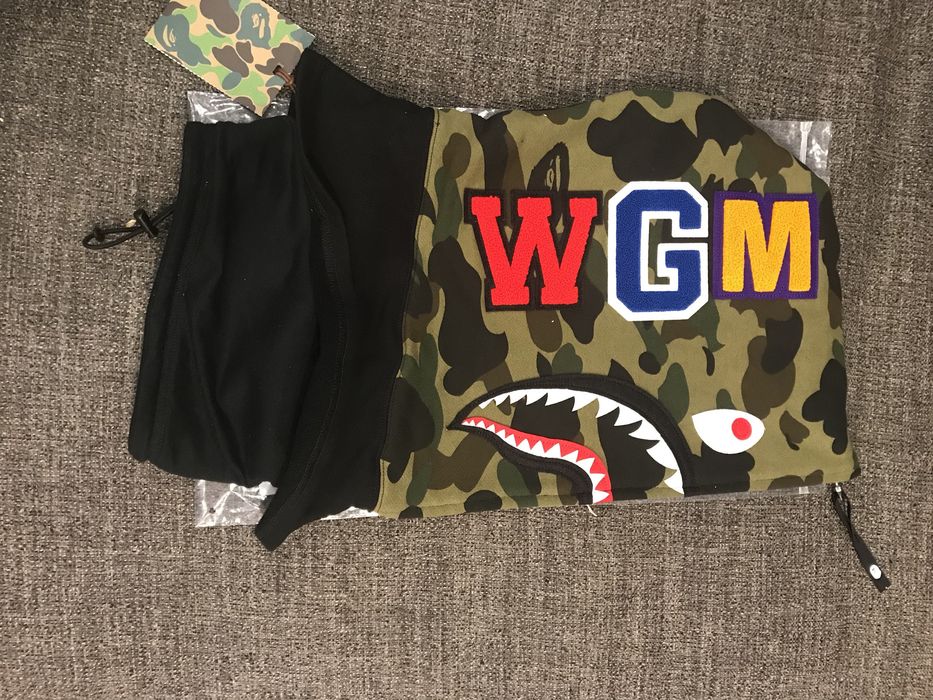 Bape Bape Shark Face Mask / Hood | Grailed