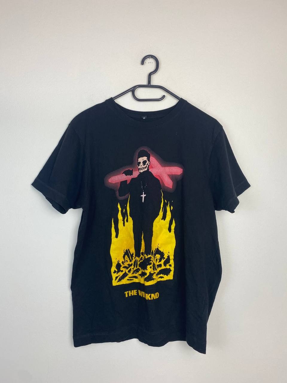 The Weeknd The Weeknd Star Boy Cross Flames Graphic XO t-shirt | Grailed