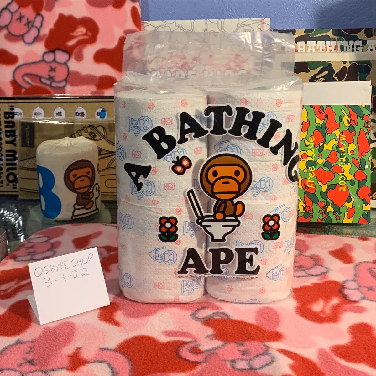Bape OG Bape Milo Toilet Paper Set | Grailed