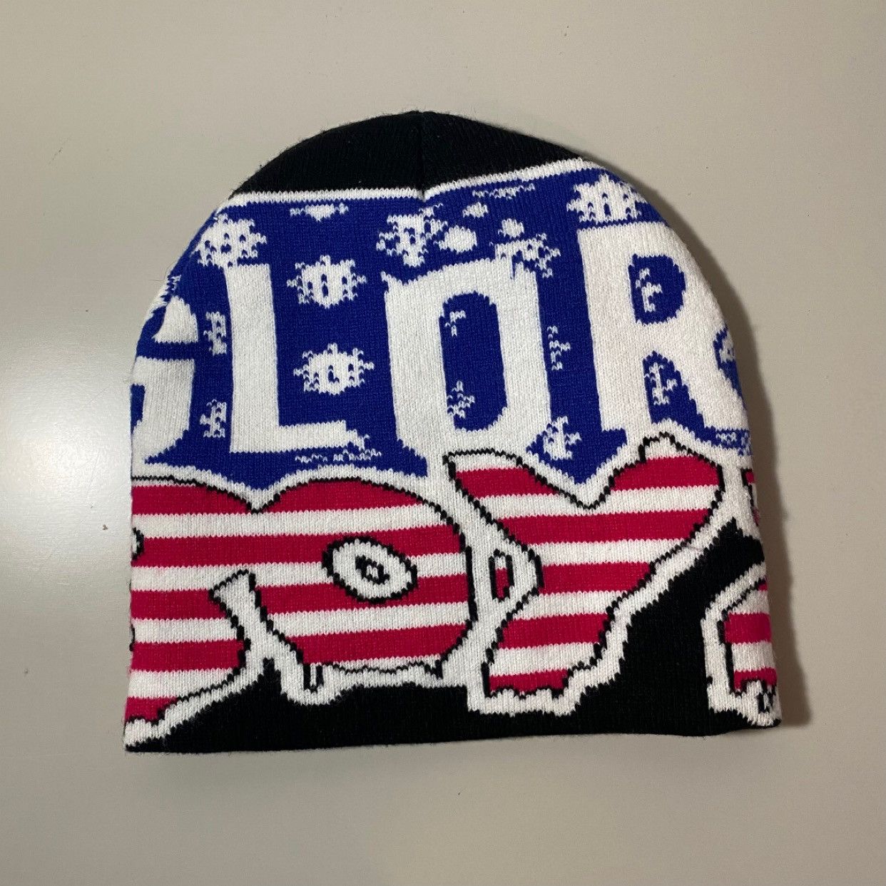 Glo Gang Glory Boyz Flag Beanie | Grailed