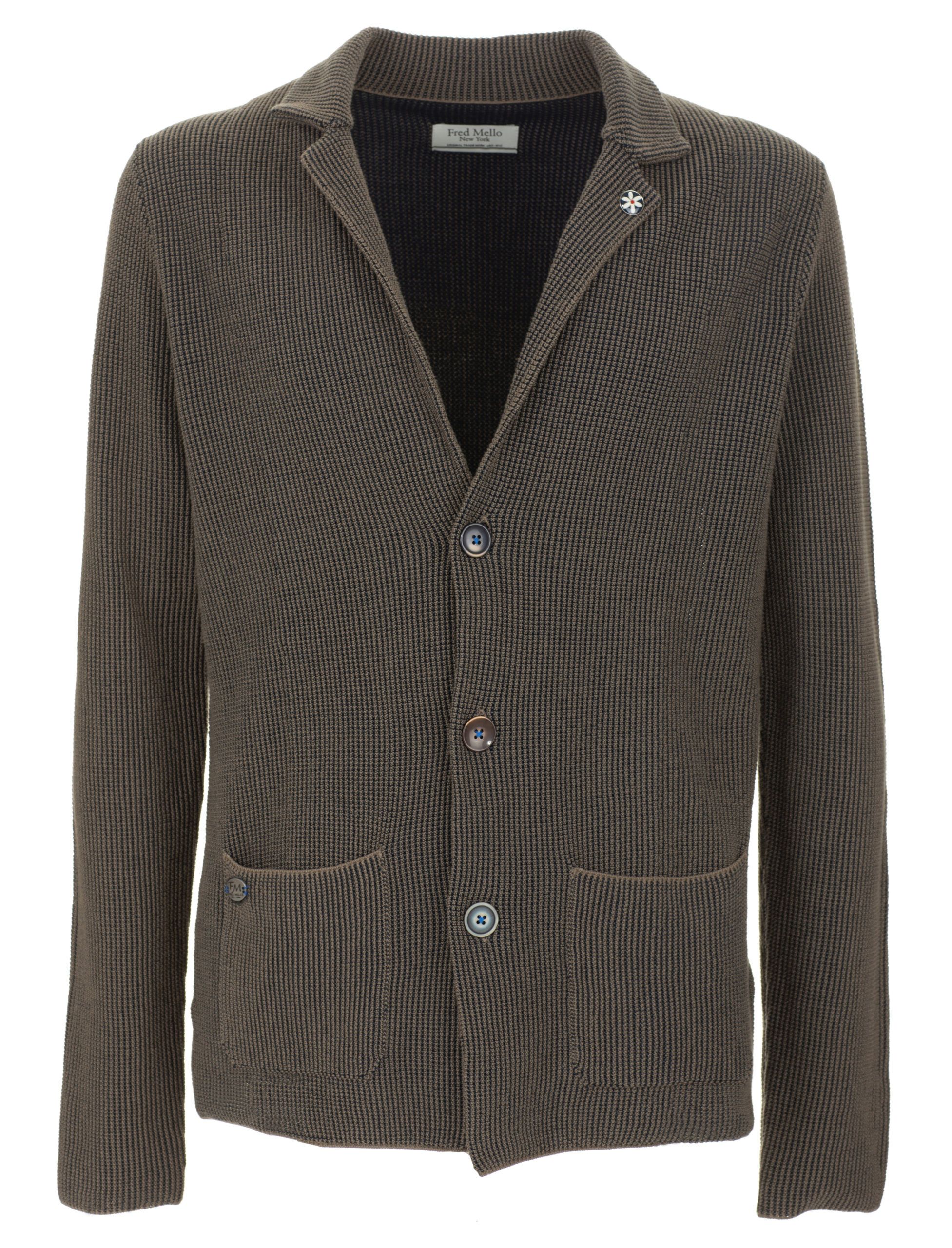 Designer Fred Mello Brown Cotton Blazer | Grailed