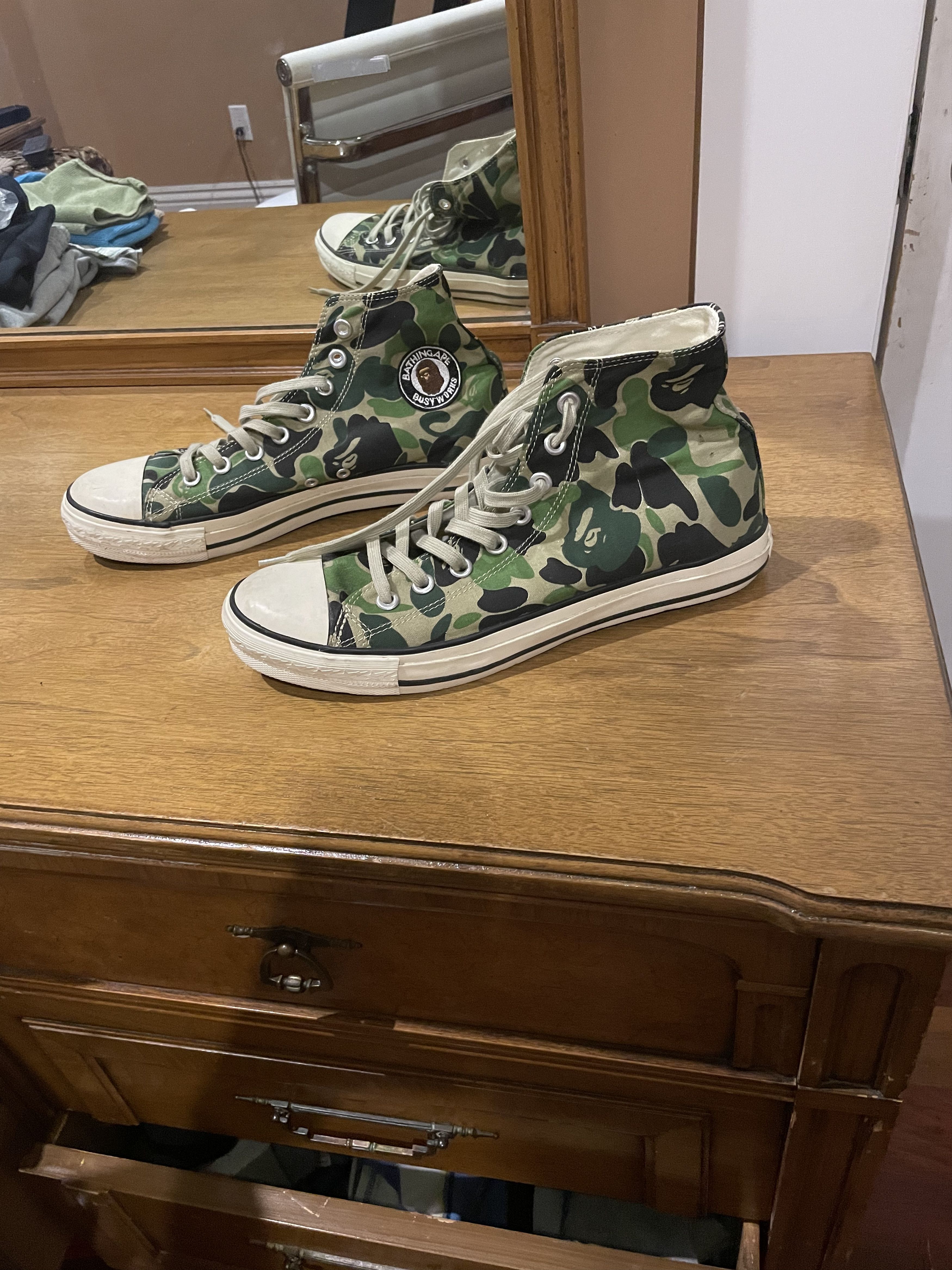 Bape '05/06 Bape "Converse" Apesta High Top Shoes | Grailed