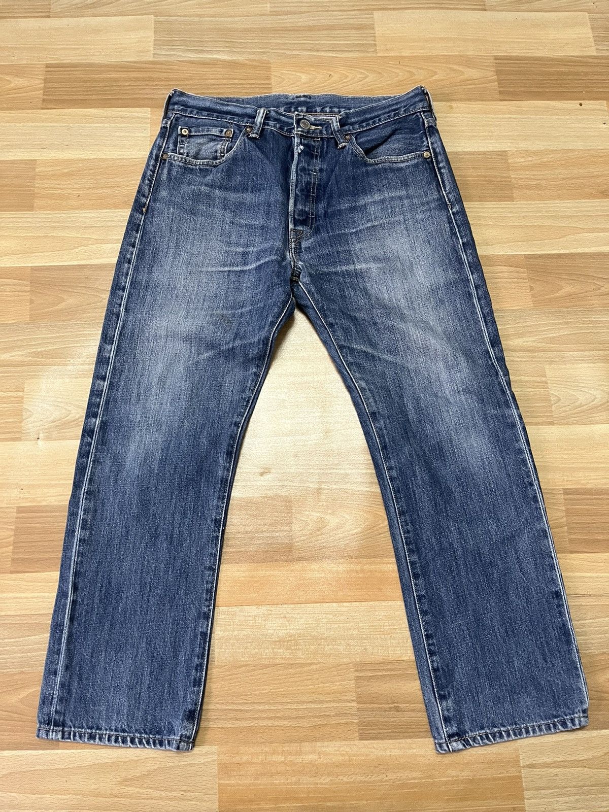 Vintage Levis 501 Denim Red Tag Blue Colour | Grailed