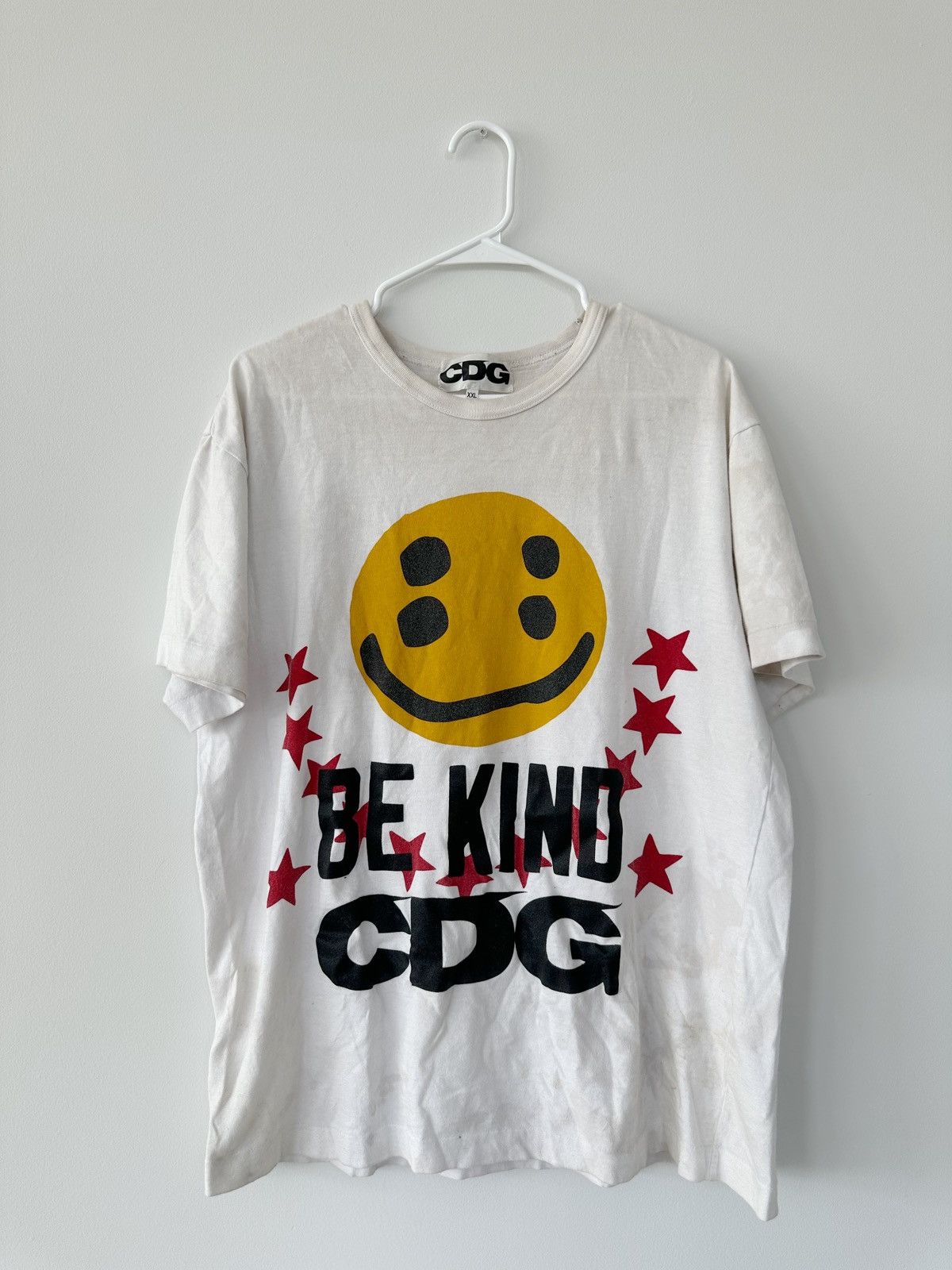 Cactus Plant Flea Market CPFM CDG Smiley Face Be Kind Tee | Grailed