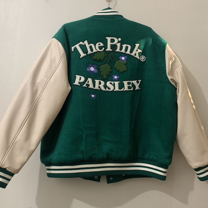 Vintage Vandy The Pink Parsley Varsity Jacket | Grailed