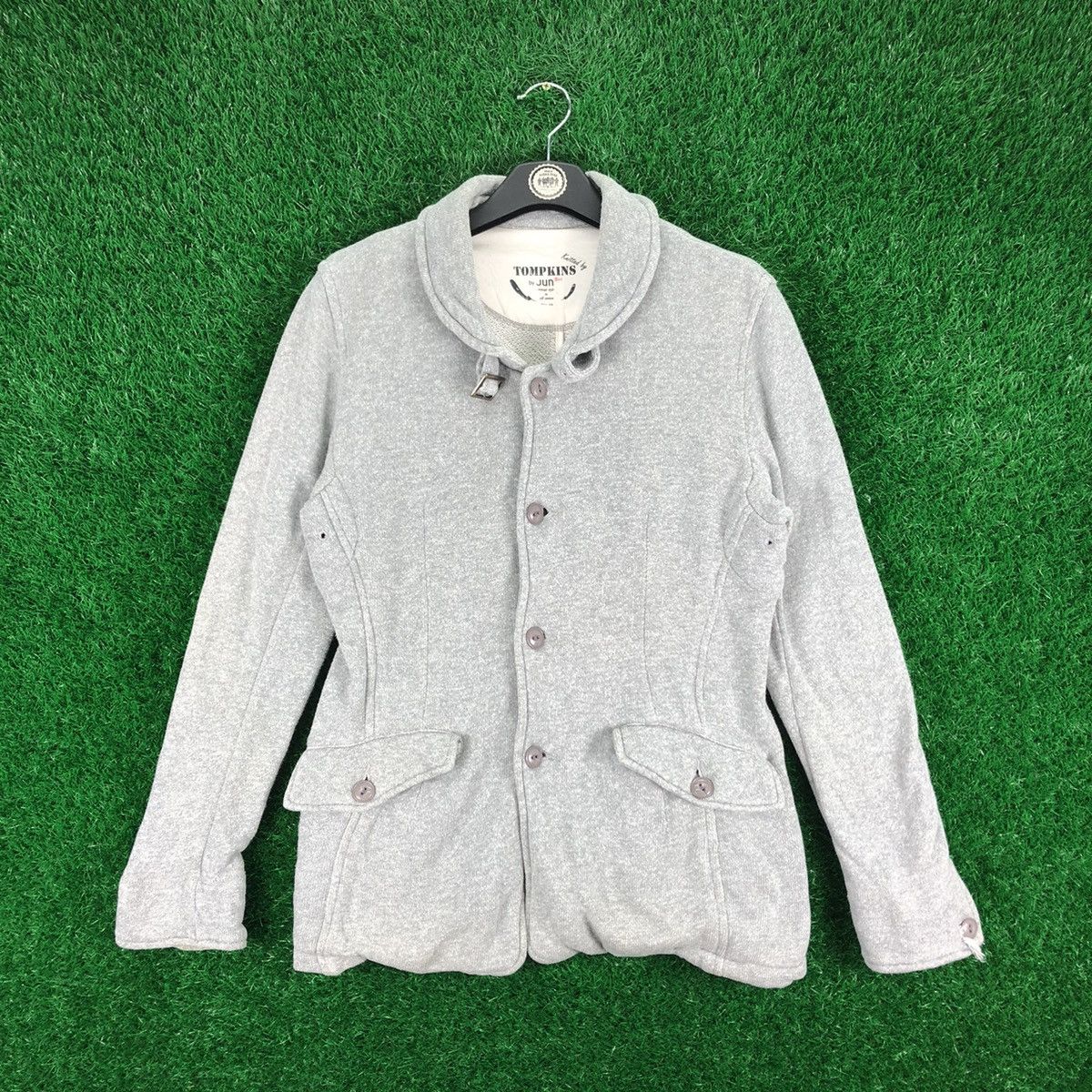 Japanese Brand Knitted Jacket Cat Eye Button by Tompkins by Jun | Grailed