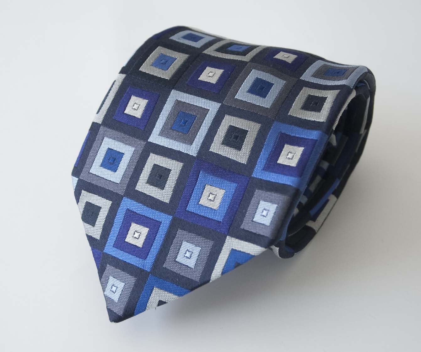 Duchamp London Duchamp Tie Blue Square Silk Hand Made in England | Grailed