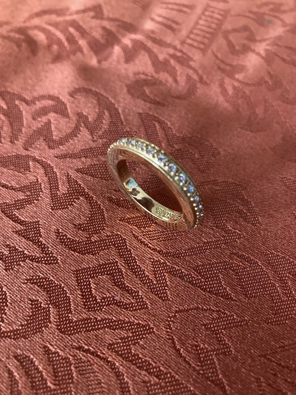 Chrome Hearts 22k Diamond TFL Ring | Grailed