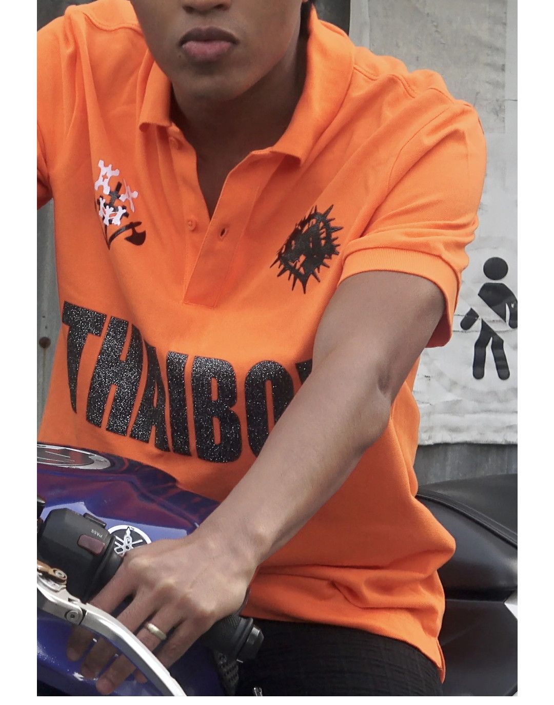 Drain Gang Thaiboy Digital Back 2 Life Polo Orange | Grailed