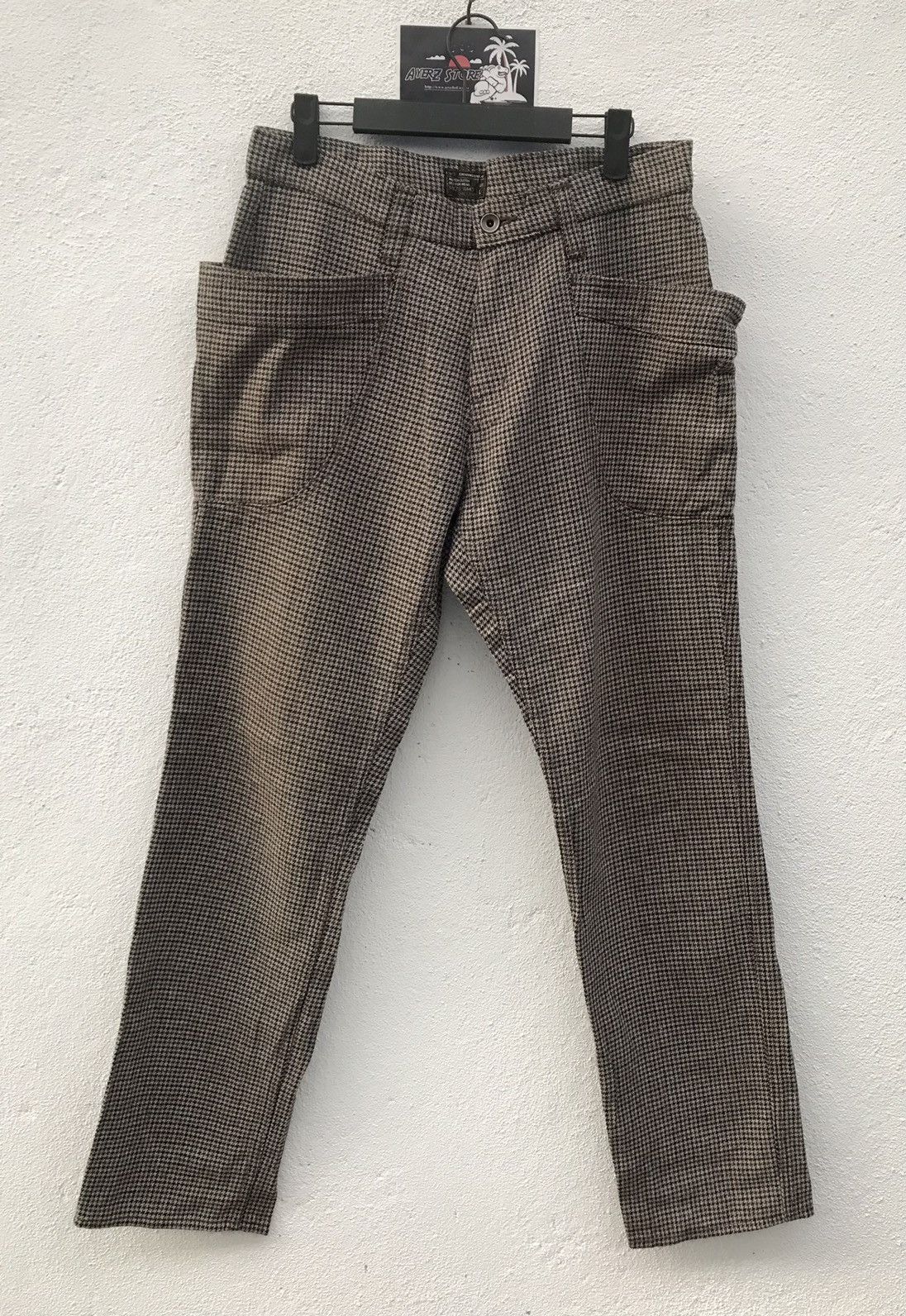 Japanese Brand WWG Who Who Gallery Checked Big Side Pocket Made In ...