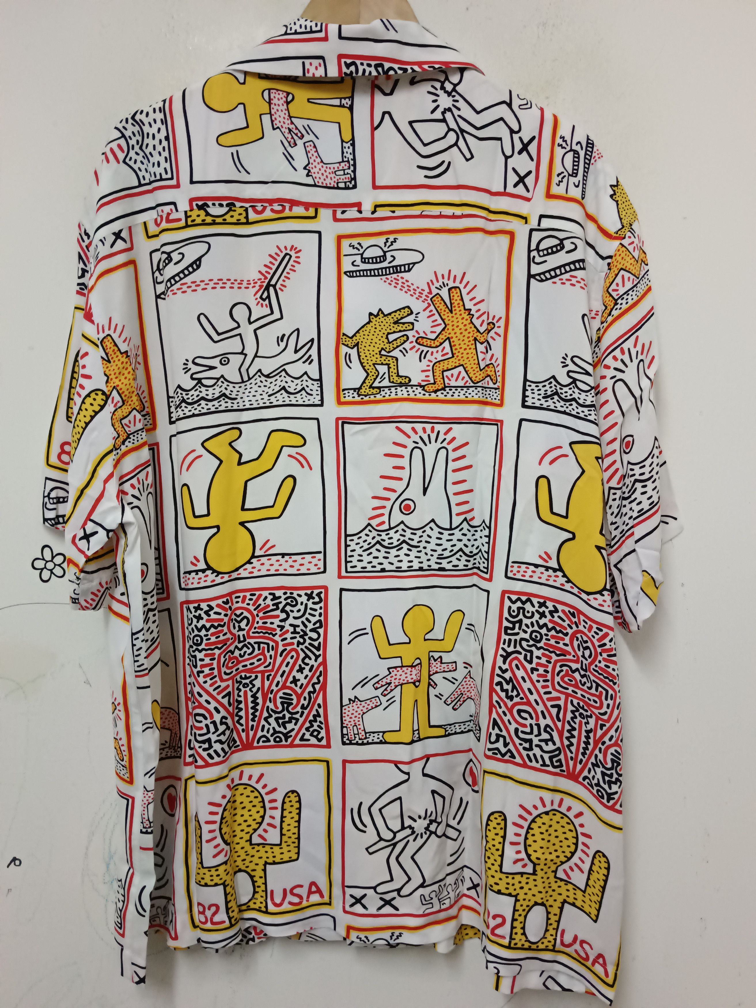 Keith Haring Open Collar Shirt H&M x Keith Haring | Grailed