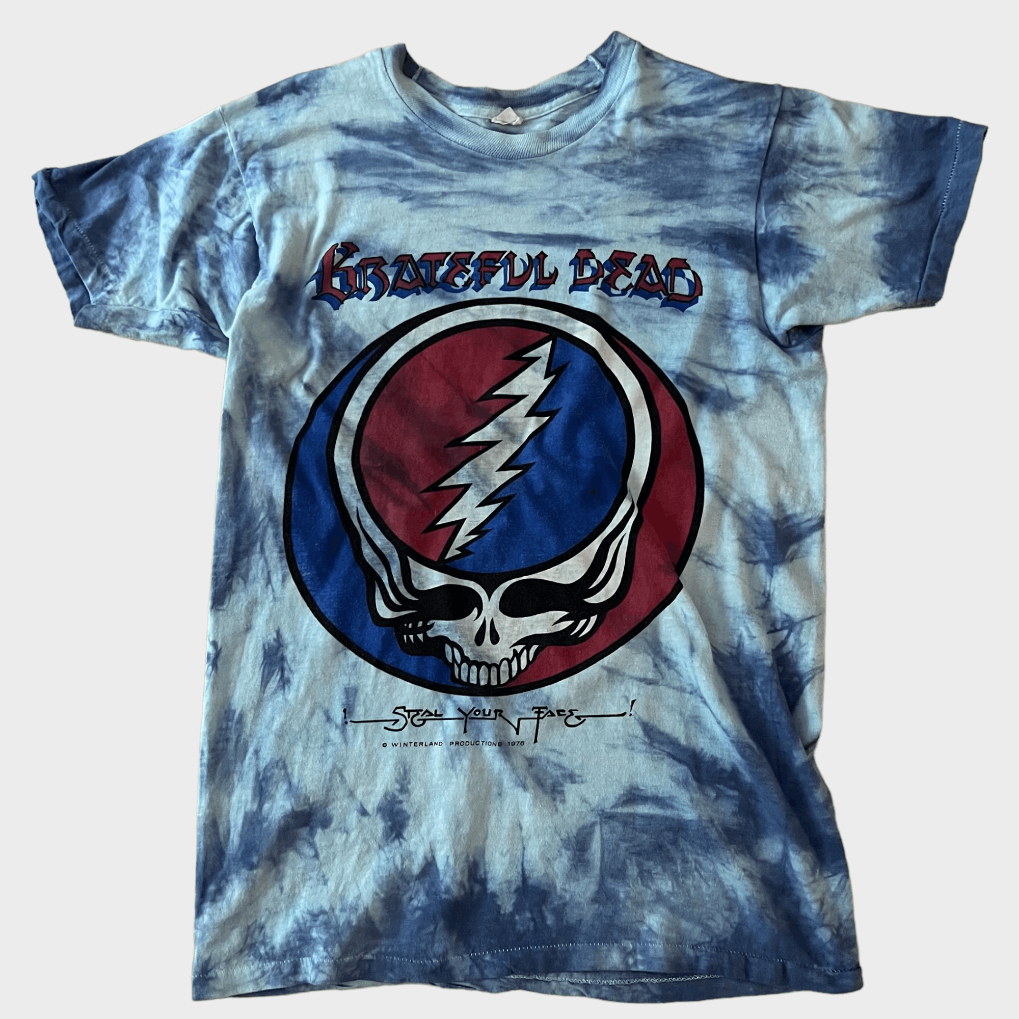 Vintage 1976 Grateful Dead Steal Your Face Vintage Tour Band Shirt ...