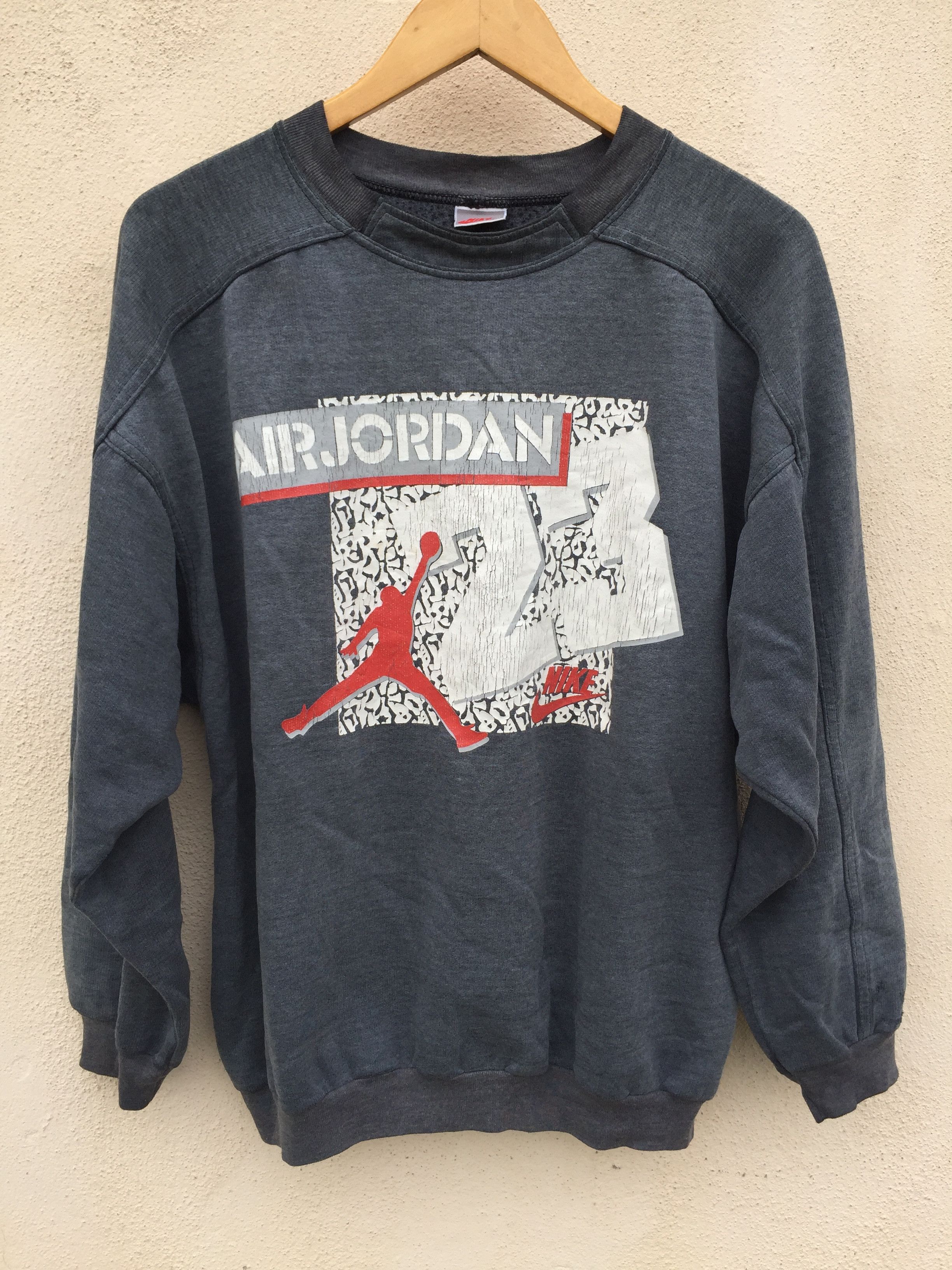 NBA × Nike × Vintage RARE!! Vintage 90s NIKE Air Jordan Sweater Size L ...