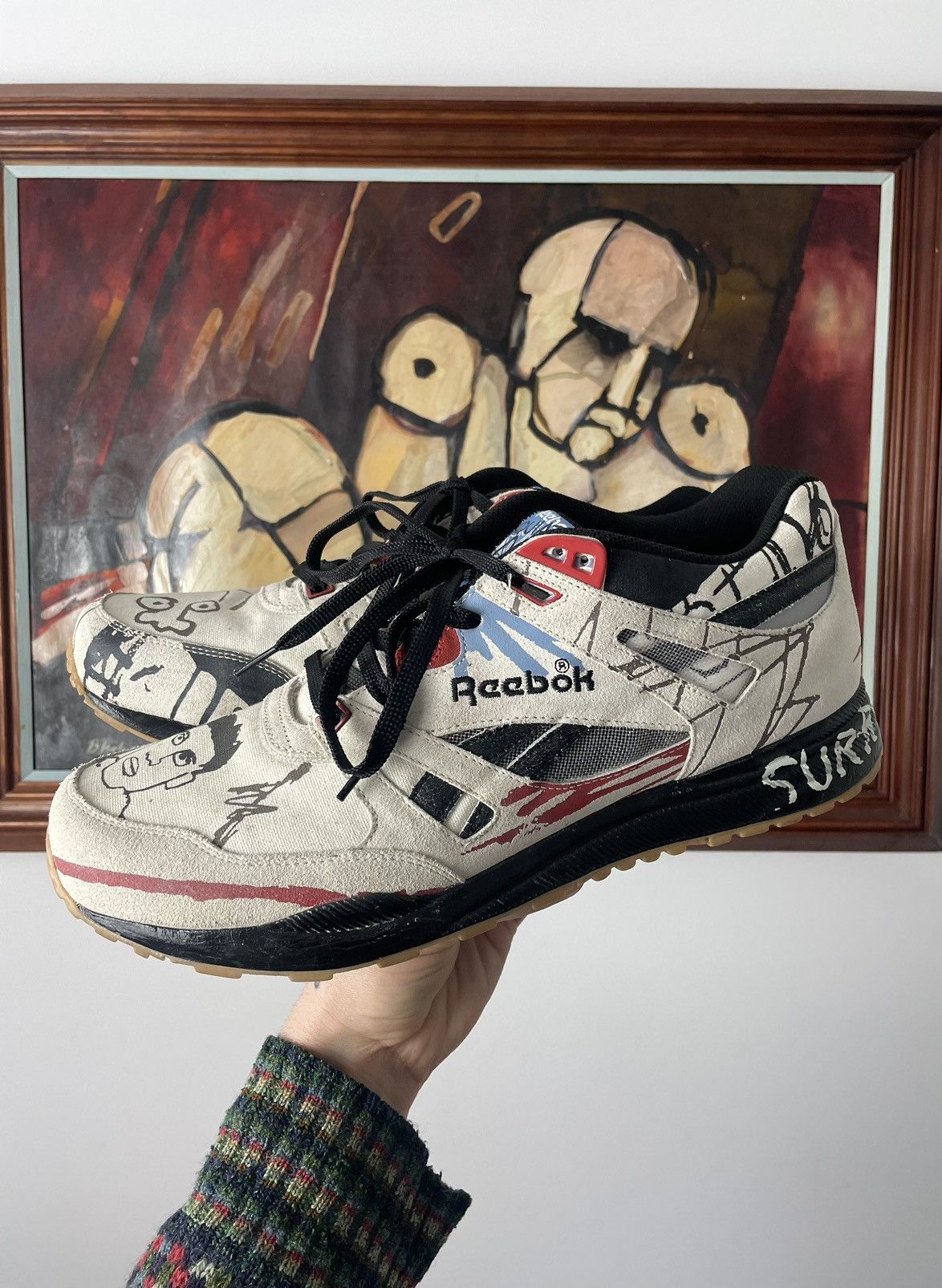 Jean-Michel Basquiat × Reebok 🎨 Very Rare Basquiat x Reebok Ventilator ...