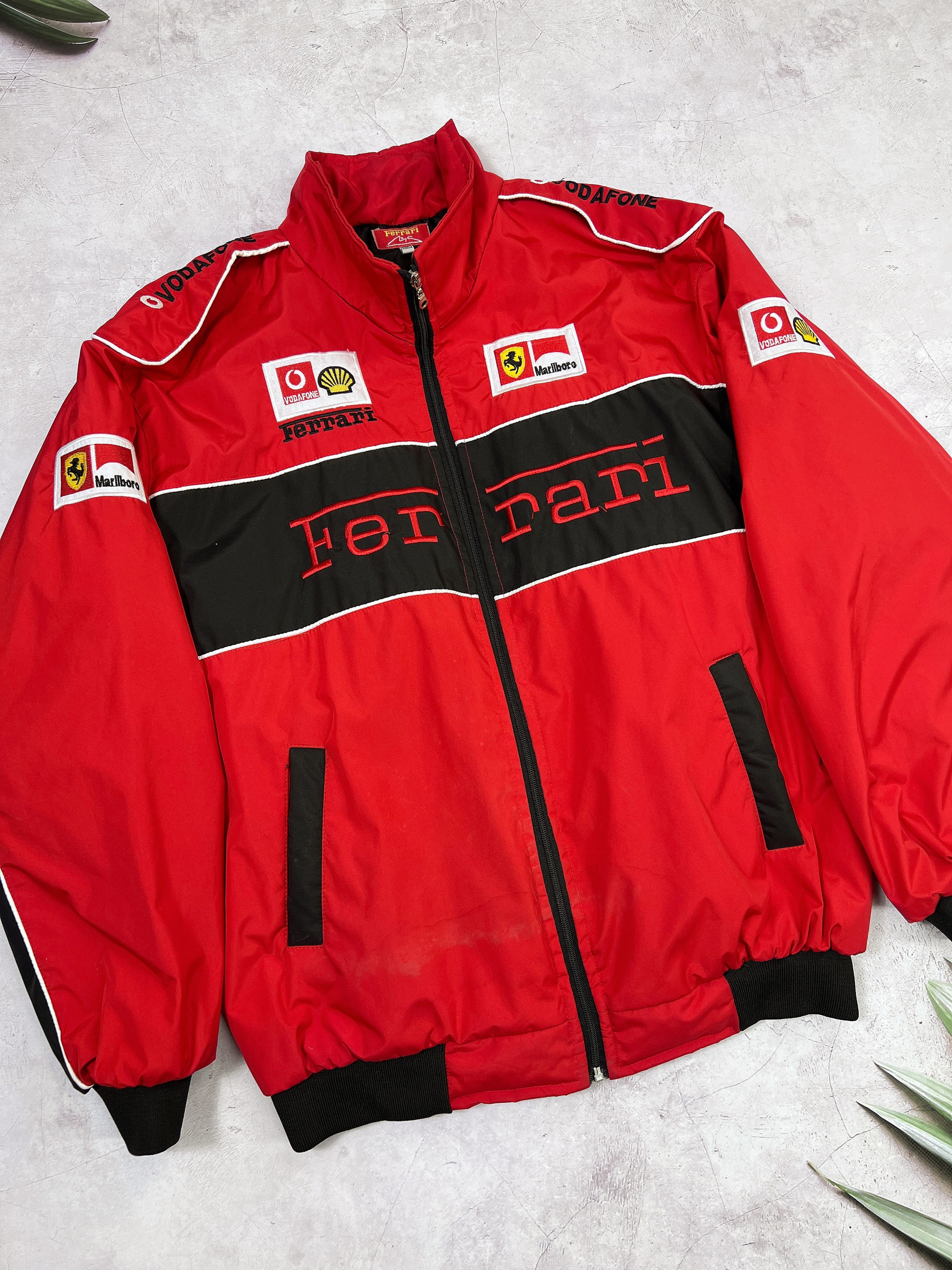 Ferrari × Vintage Vintage Ferrari Racing Jacket Marlboro Vodafone | Grailed