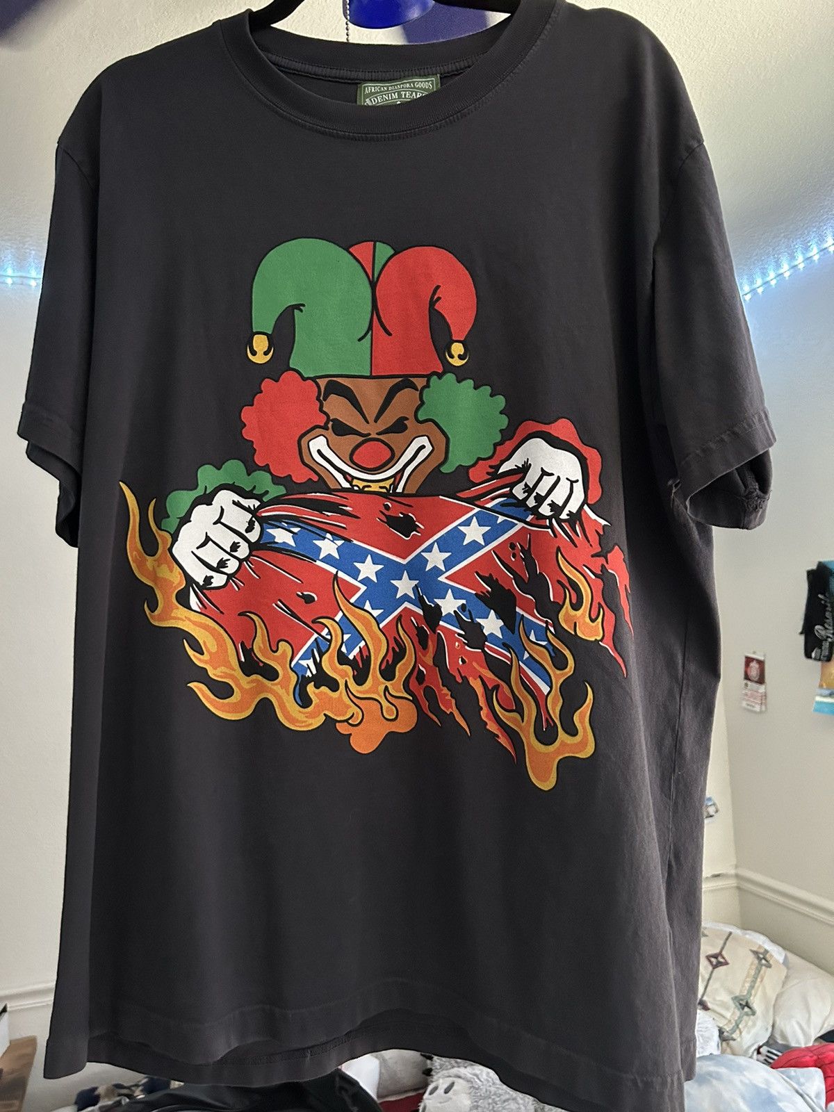 DENIM TEARS Denim tears Fire Crackers tee | Grailed