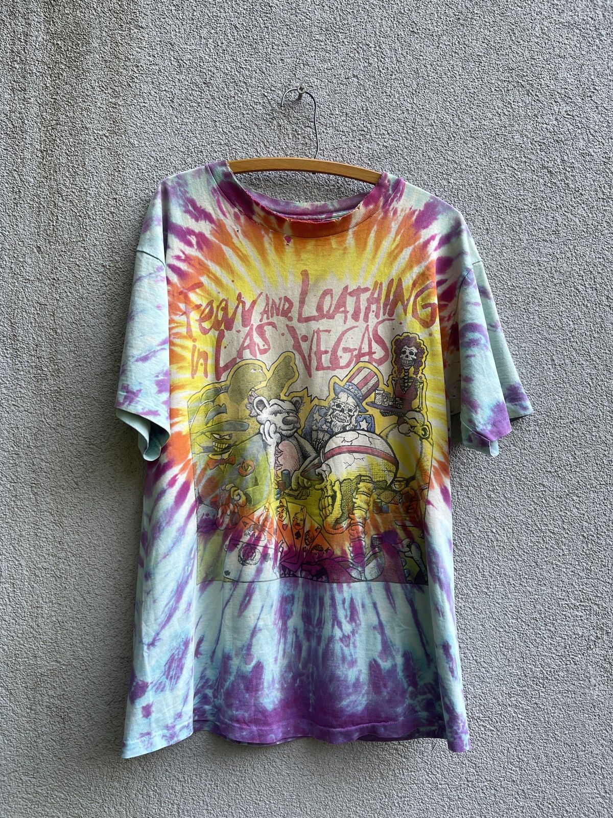 Vintage VINTAGE FEAR AND LOATHING IN LAS VEGAS TIE DYE SHIRT | Grailed