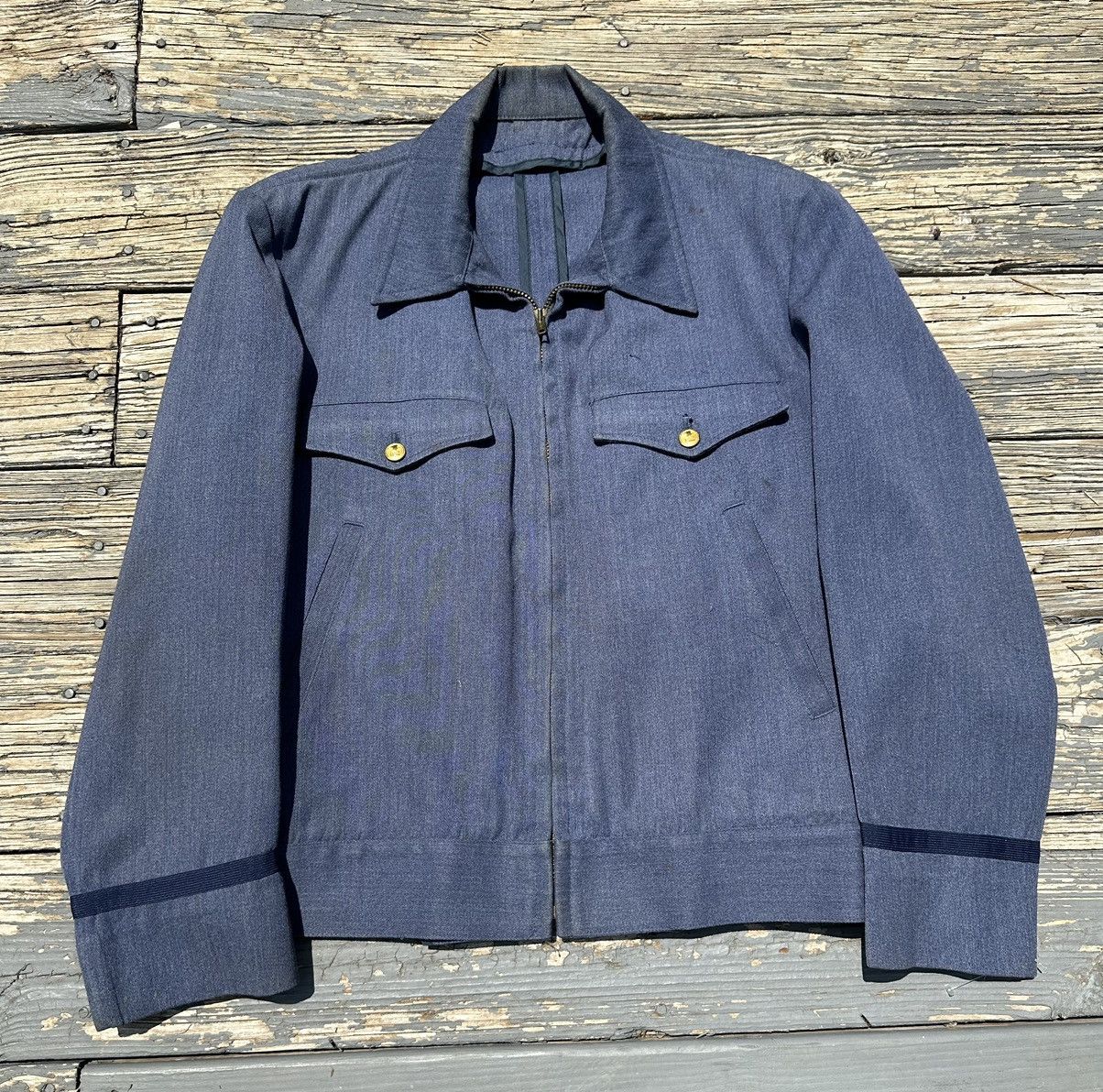Vintage Crazy Rare Boxy 70s United States Postal Worker Jacket Talon ...