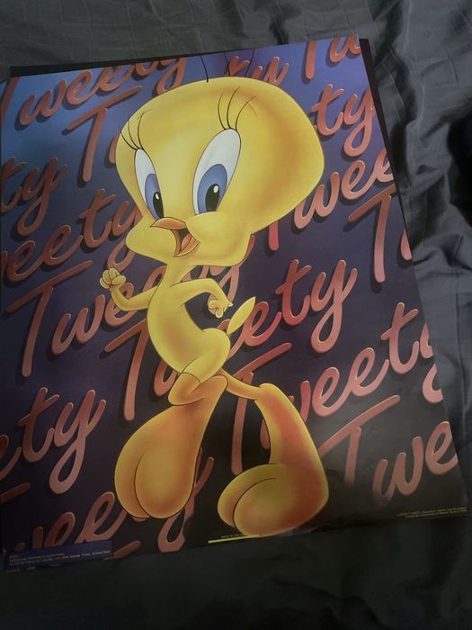 Vintage Tweety Bird 1994 Looney Tunes Poster Made in USA | Grailed