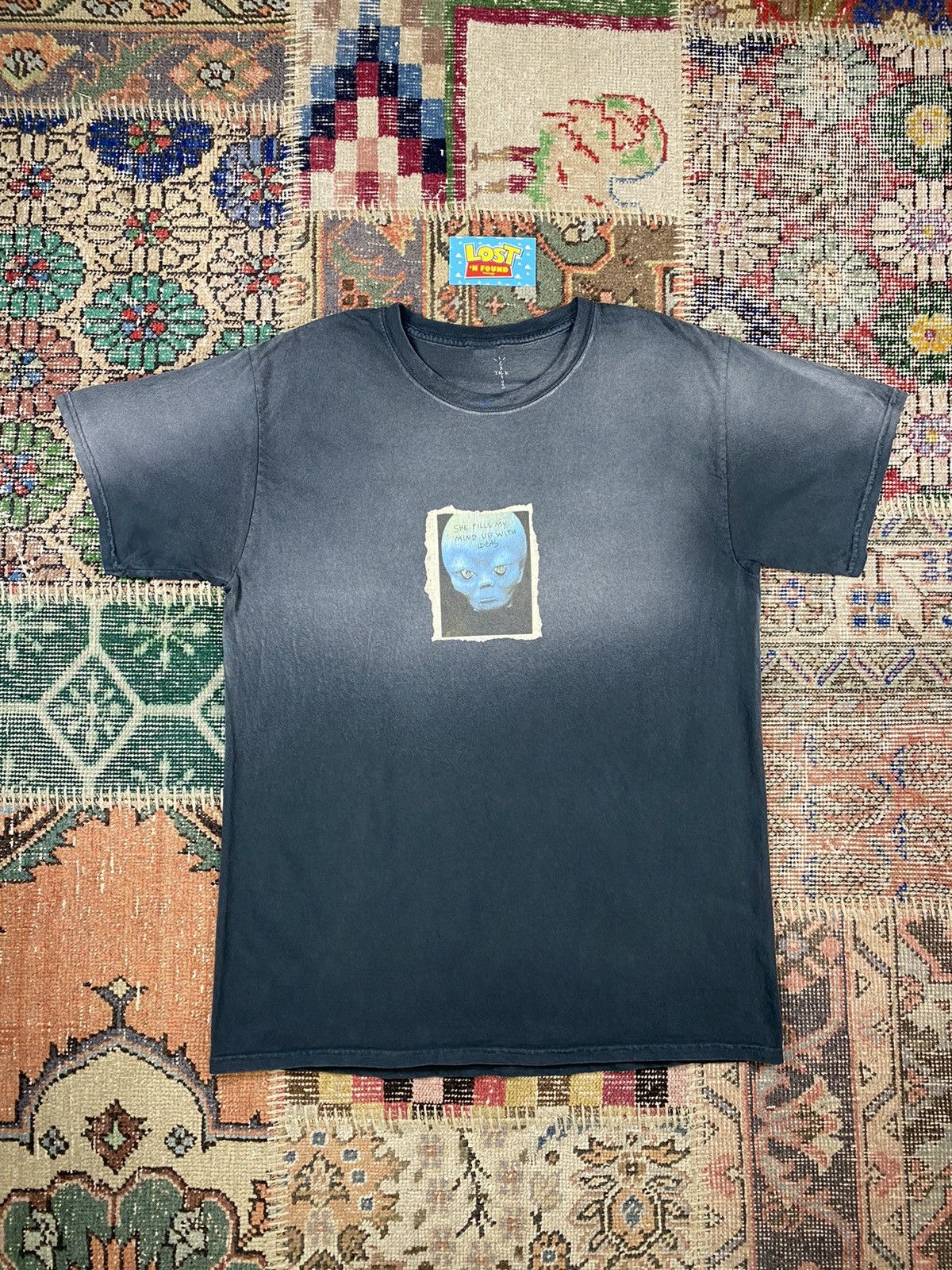 Travis Scott 2019 Travis Scott Highest In The Room Alien Faded Tee ...