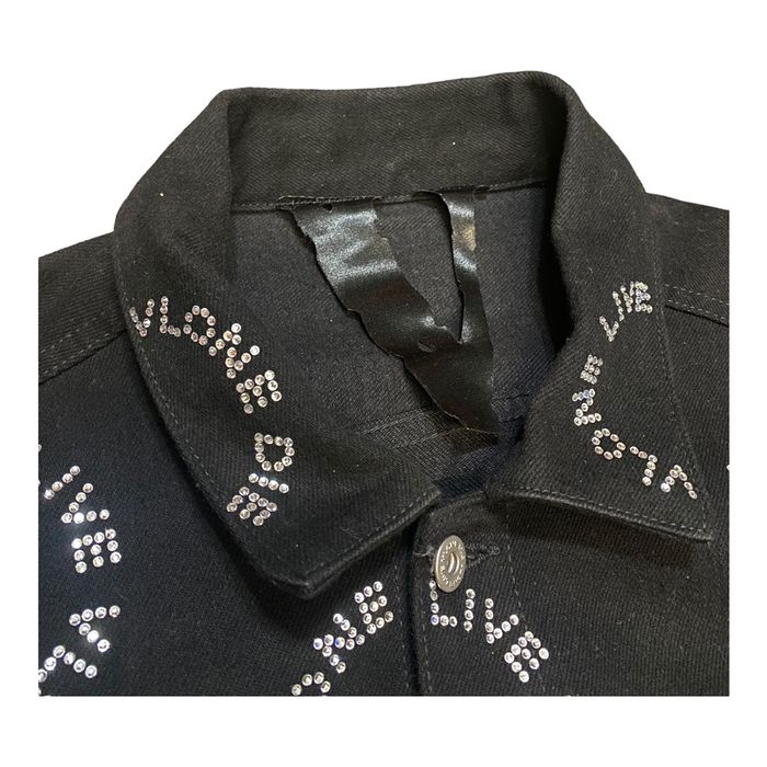 Vlone Vlone Rhinestone Live Vlone Die Vlone Denim Jacket | Grailed